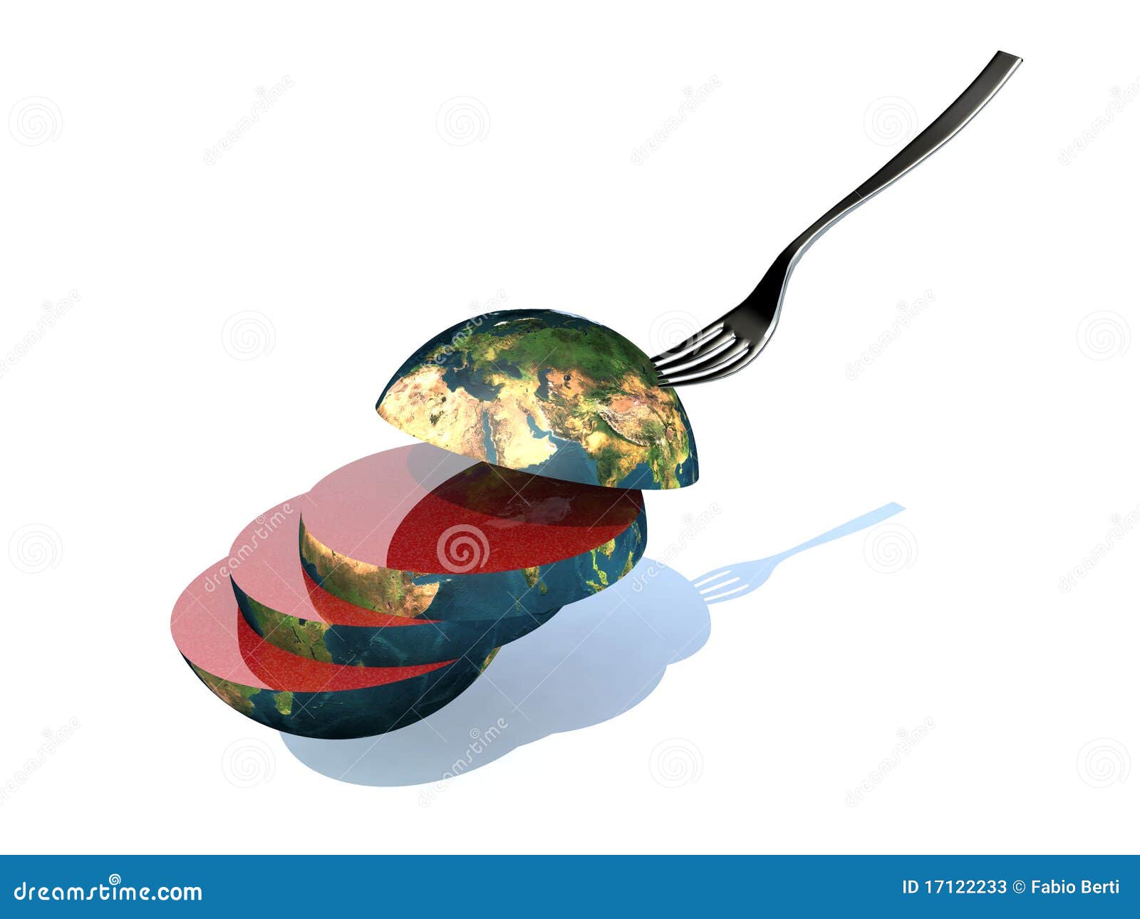 A slice of the world stock illustration. Illustration of feed - 17122233