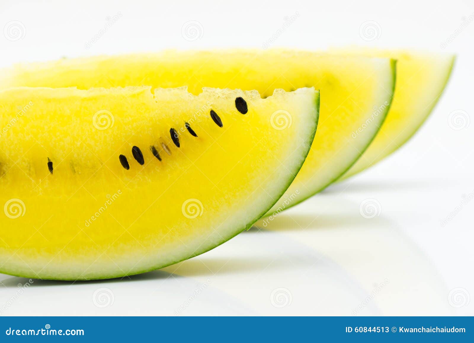 Slice yellow watermelon stock image. Image of healthy - 60844513