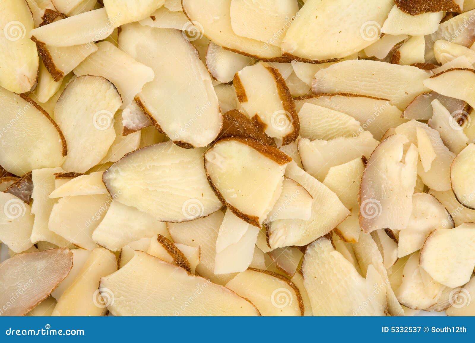 Sliced Almonds stock image. Image of brown, fruit, almond - 5332537