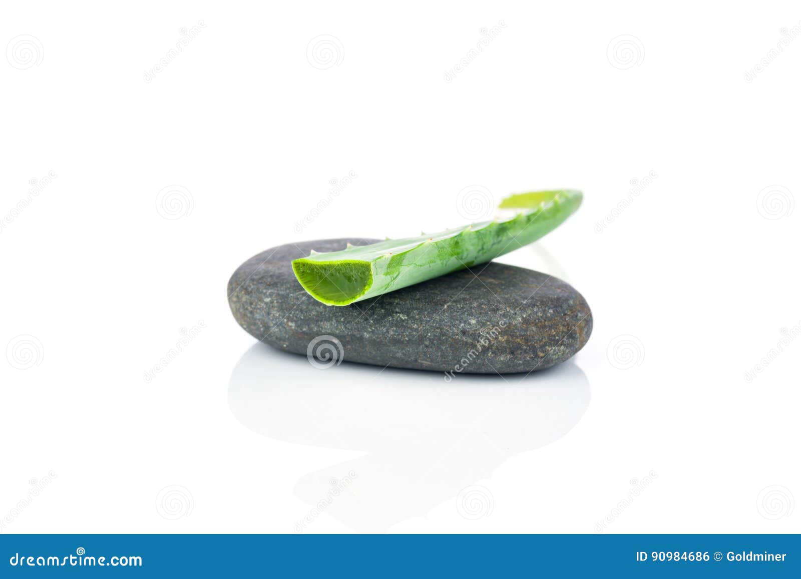 Sliced Aloe Leaves and Spa Stones Stock Photo - Image of cosmetic, leaf ...