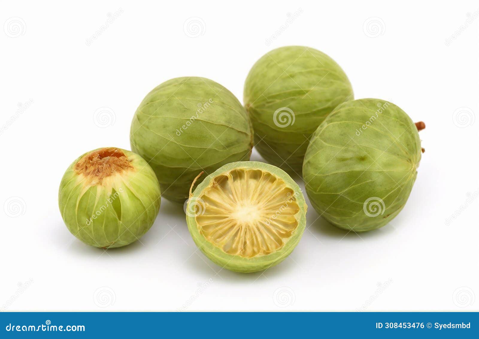 Sliced Amla Isolated On White Background Royalty-Free Stock Image ...