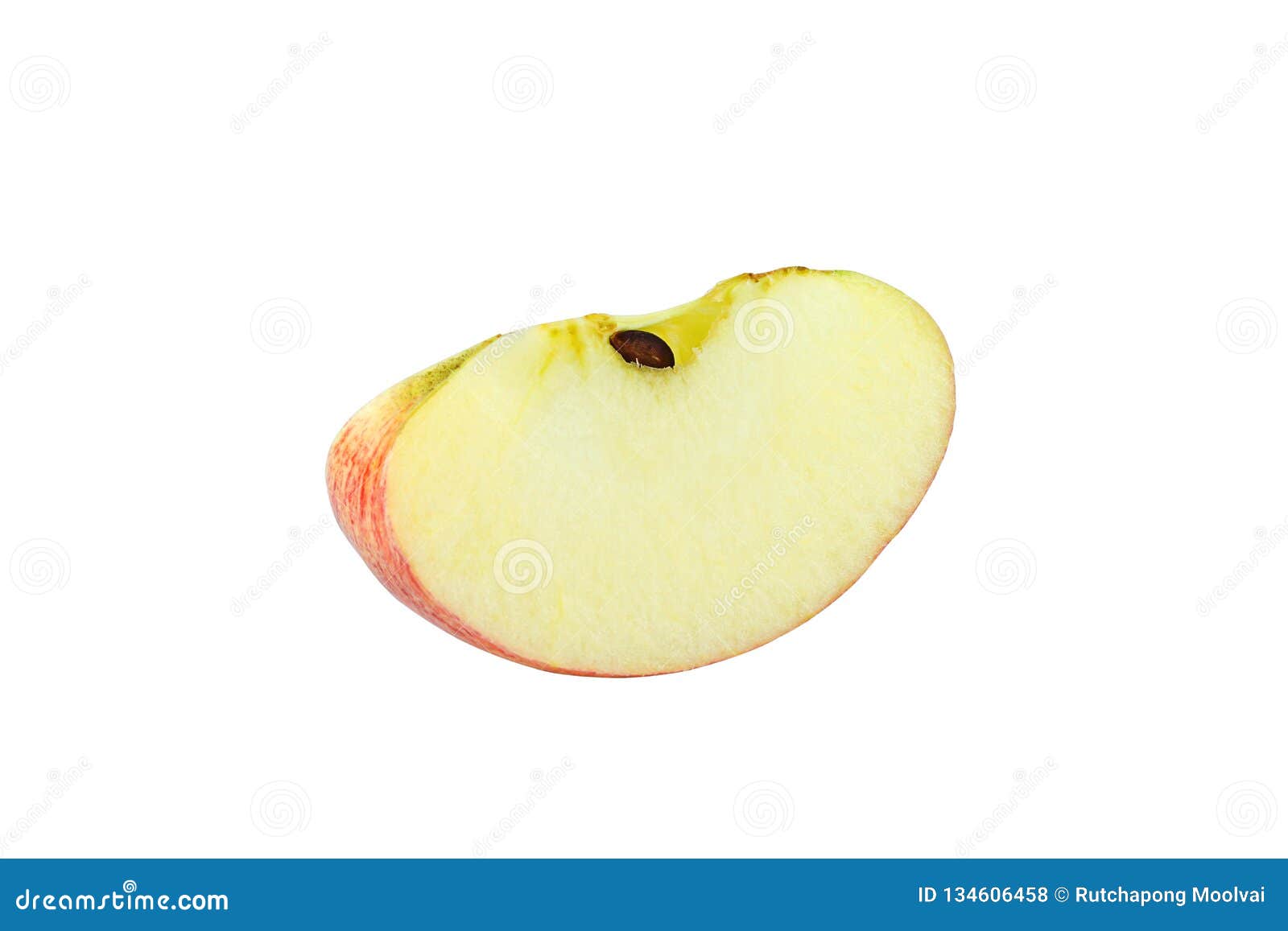 Sliced Apple Isolated on White Background Stock Photo - Image of fresh ...