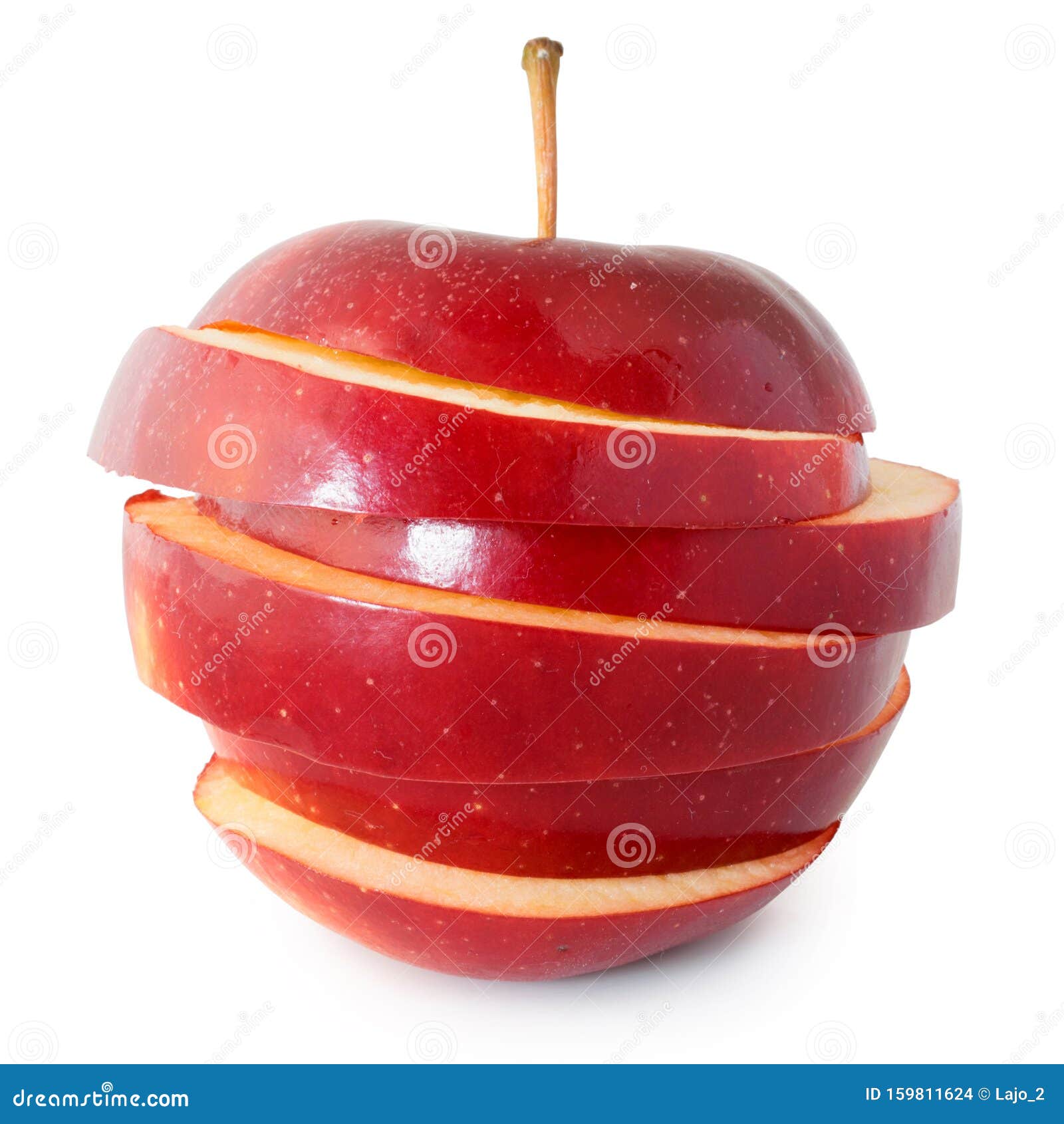 Sliced apple stock photo. Image of autumn, ripe, food - 159811624
