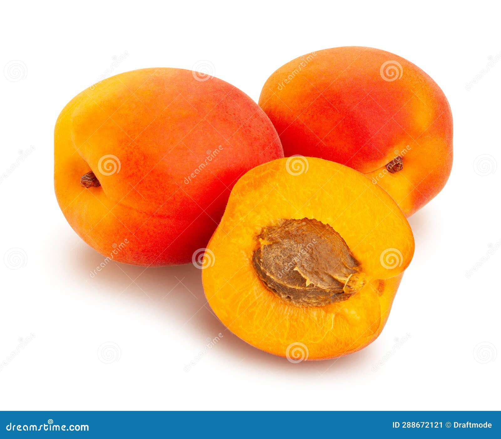 Sliced Apricot Path Isolated Stock Image - Image of nutrient, colorful ...