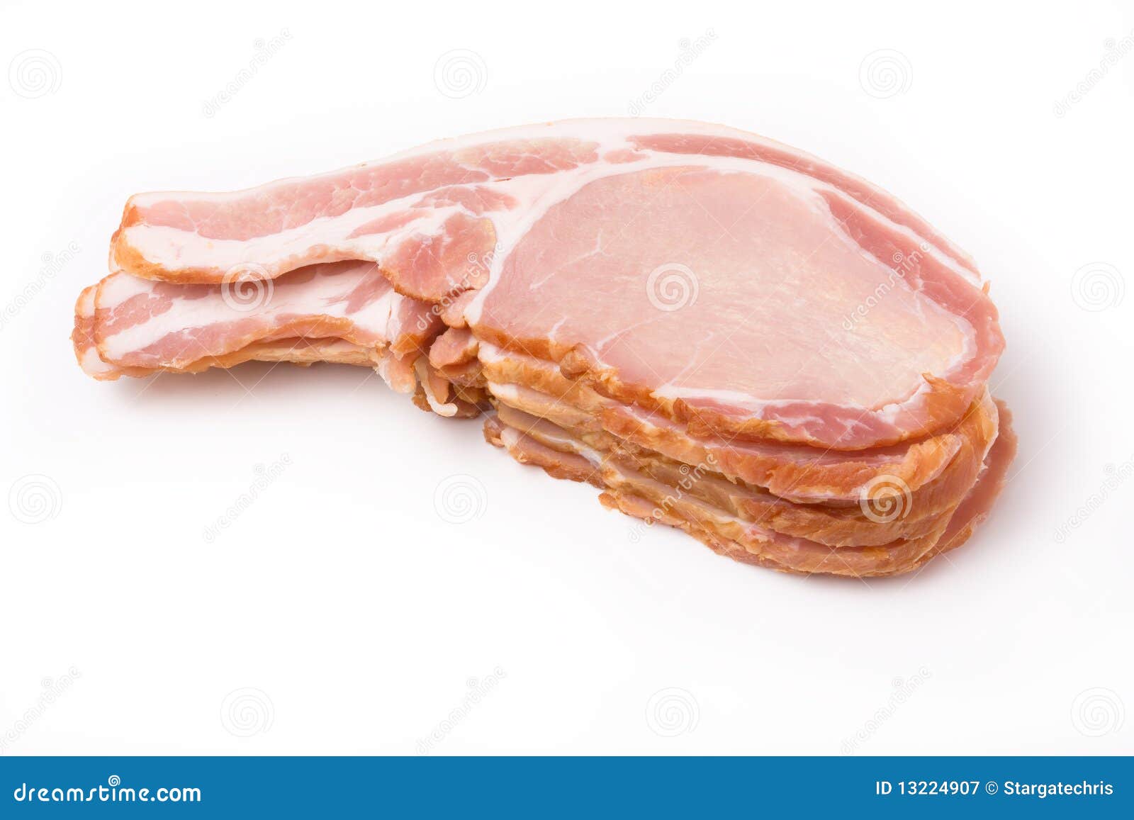 Sliced bacon stock image. Image of fresh, smoked, stack - 13224907