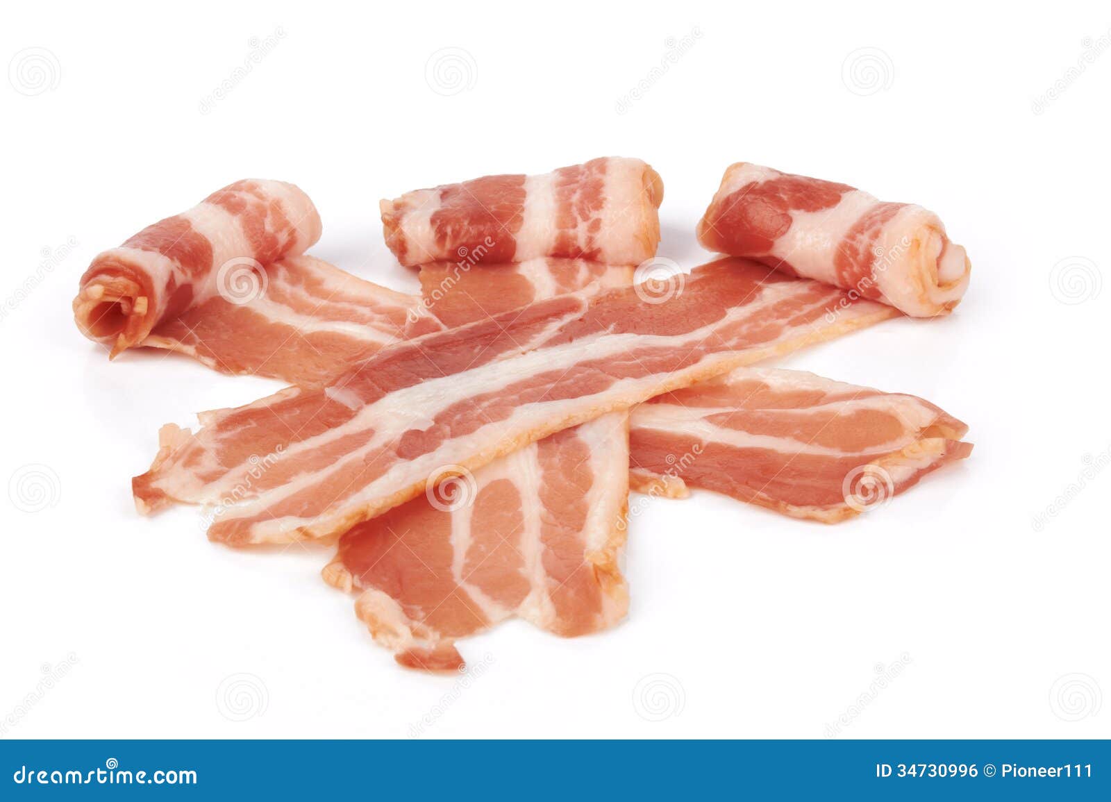 Sliced bacon stock photo. Image of meaty, fresh, cuisine - 34730996