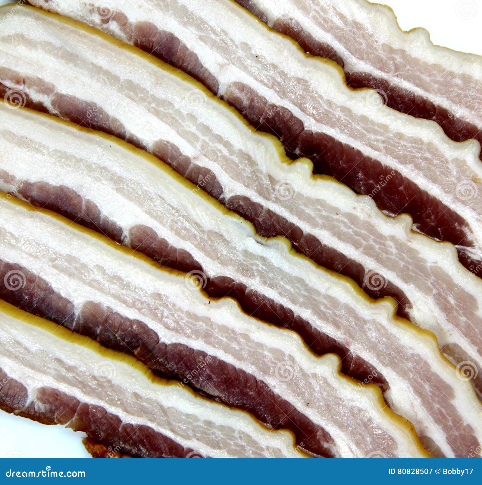 Sliced bacon stock image. Image of stacked, back, smoked - 80828507