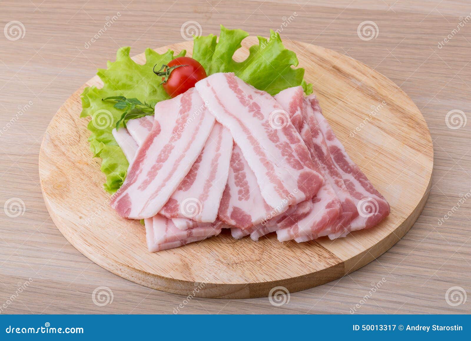 Sliced bacon stock image. Image of breakfast, closeup - 50013317