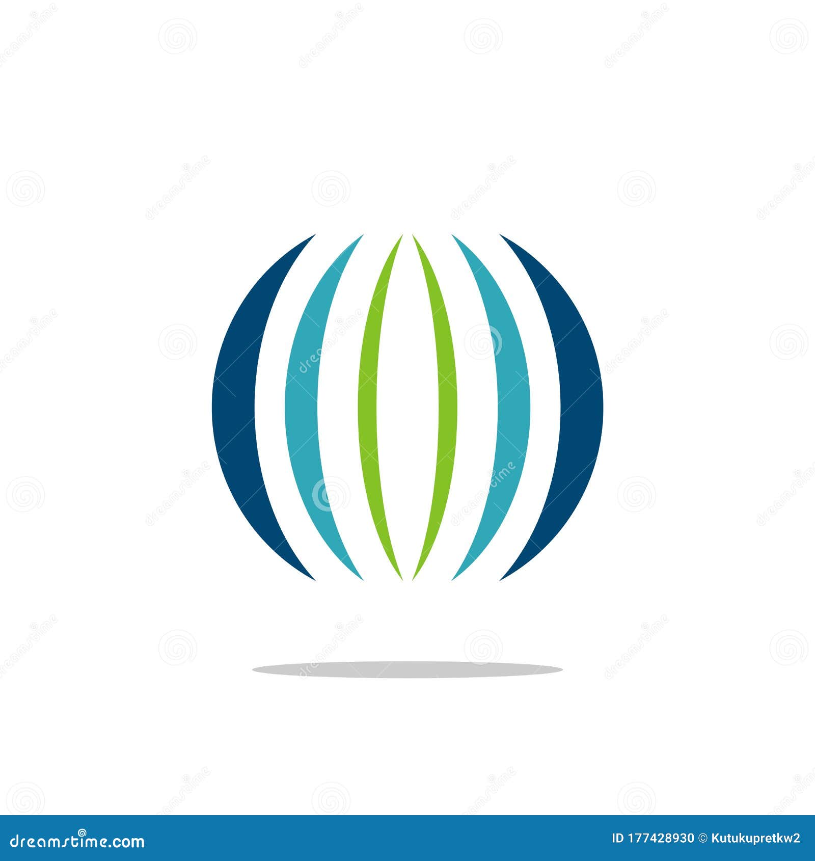 Sliced Ball Swoosh Logo Template Illustration Design. Vector EPS 10 ...