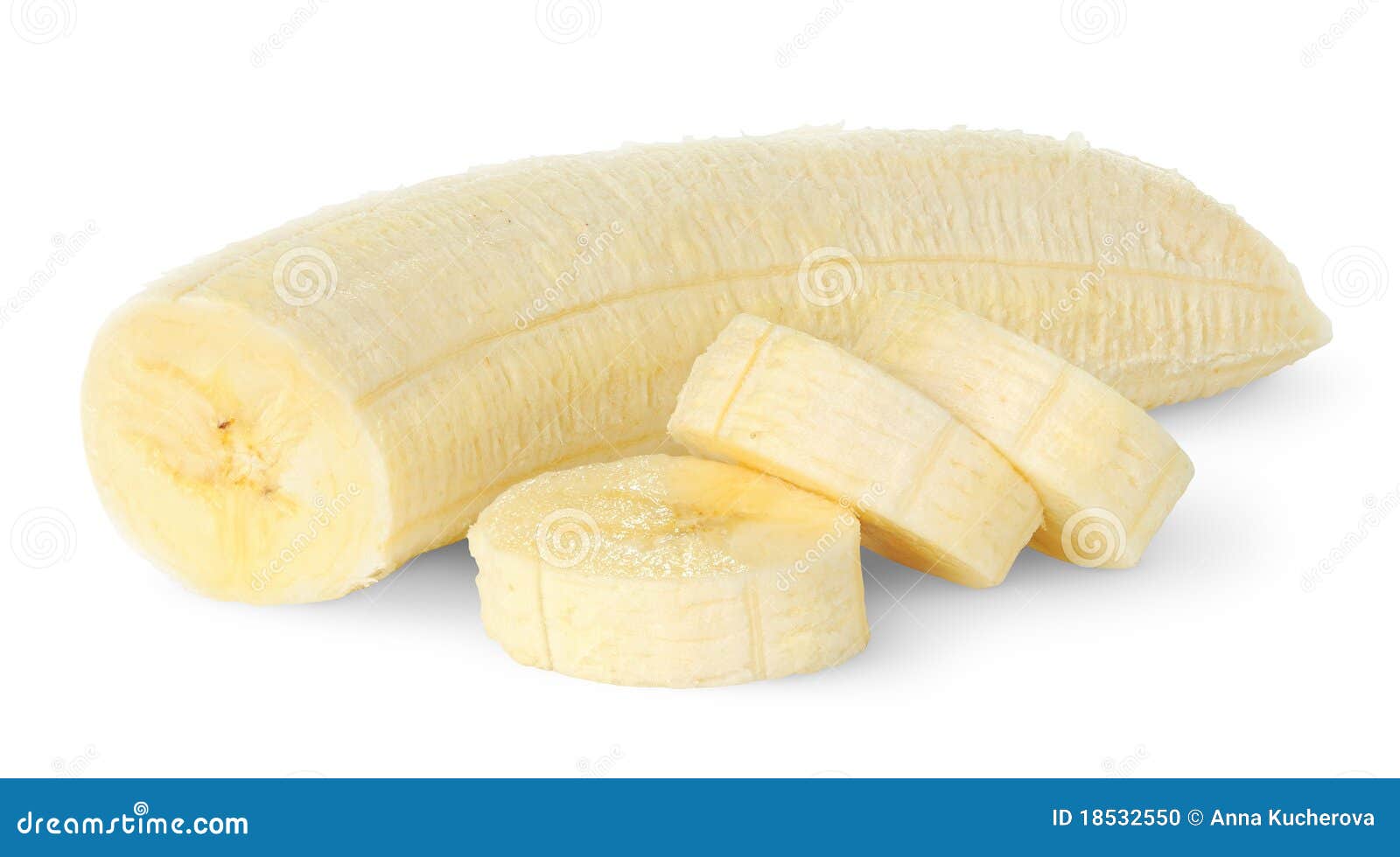 Sliced banana stock photo. Image of yellow, tropical - 18532550