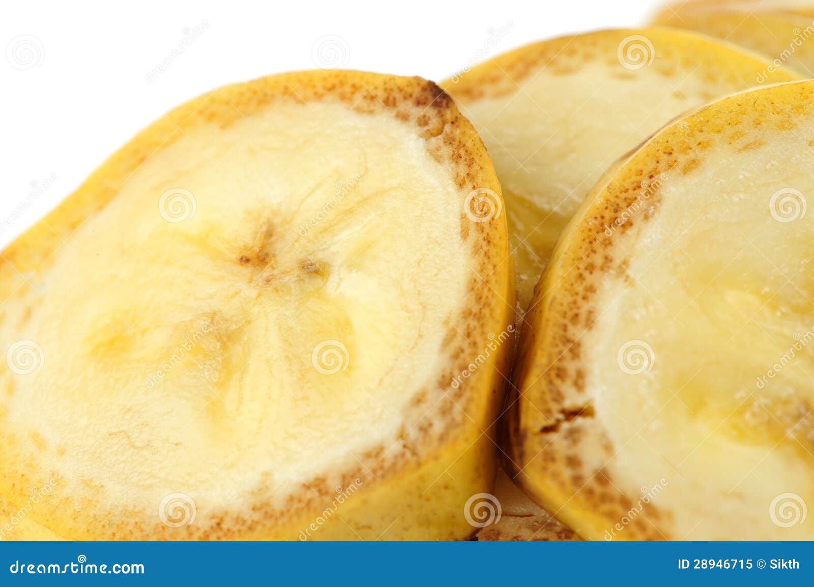 Sliced Banana Close-Up stock image. Image of objects - 28946715
