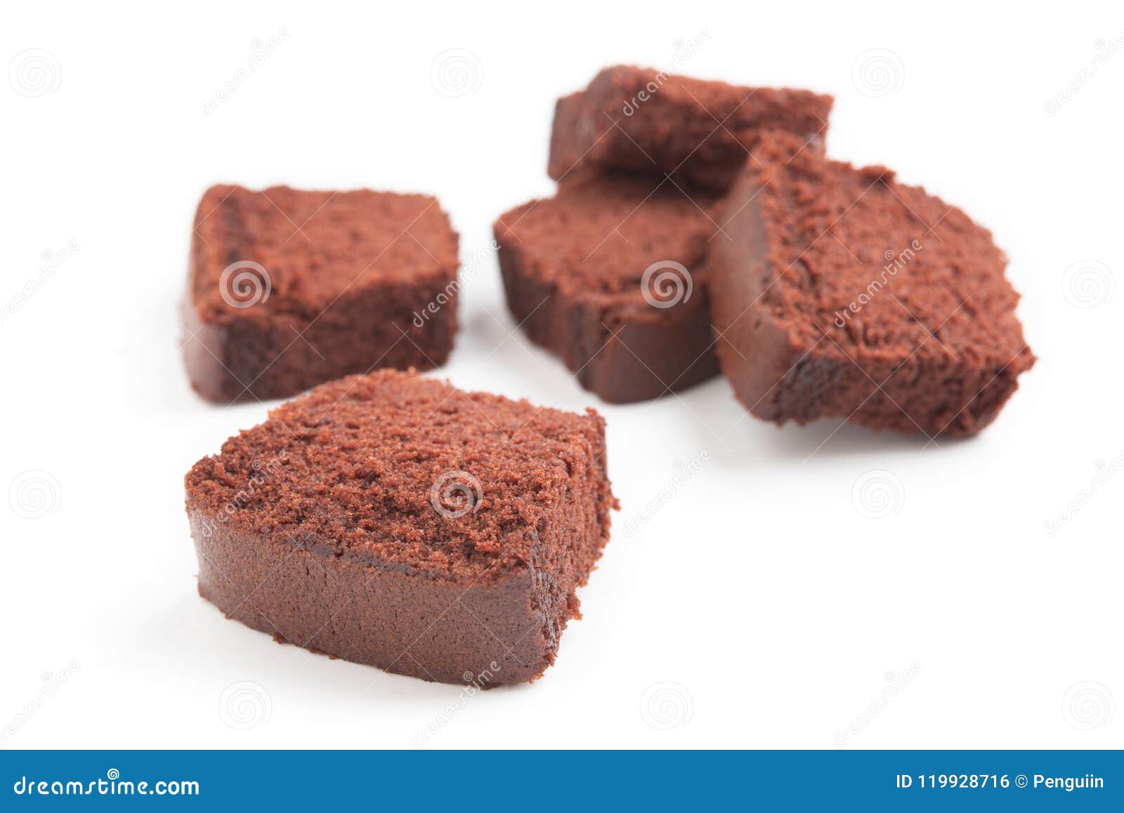 Sliced Bar Cake Chocolate Slice Slices in White Background Stock Photo ...