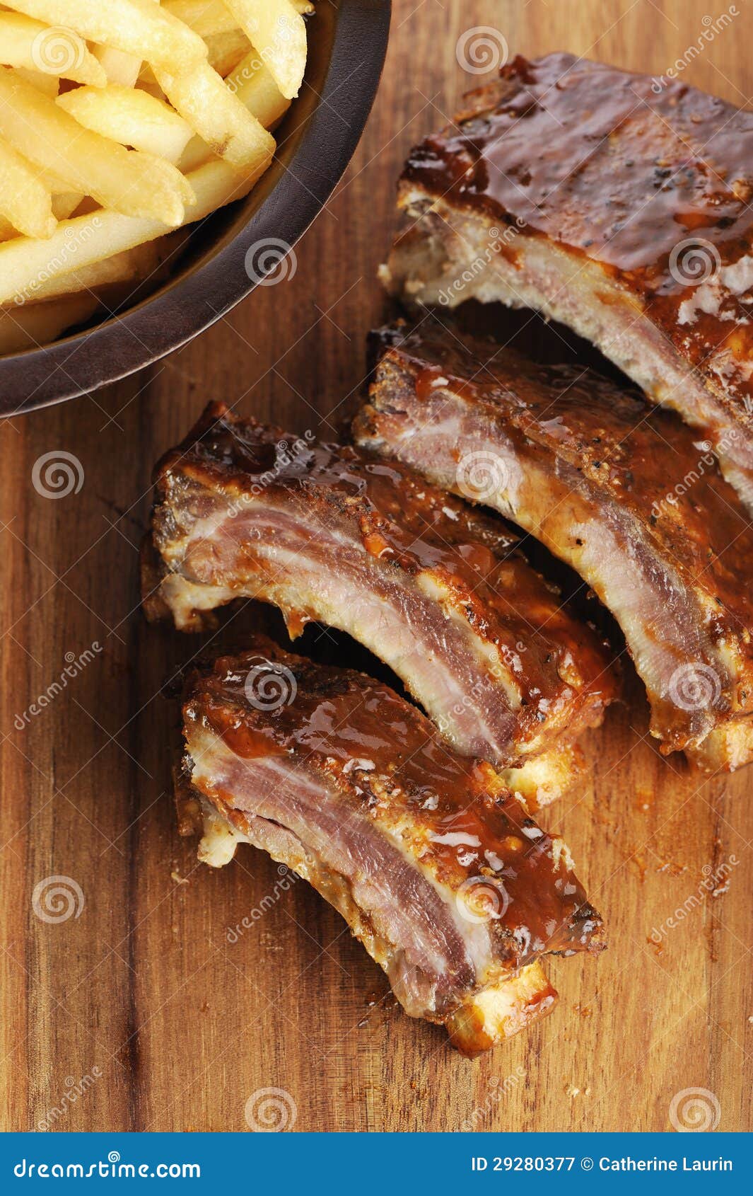 Sliced barbecue ribs stock image. Image of cutting, unhealthy - 29280377