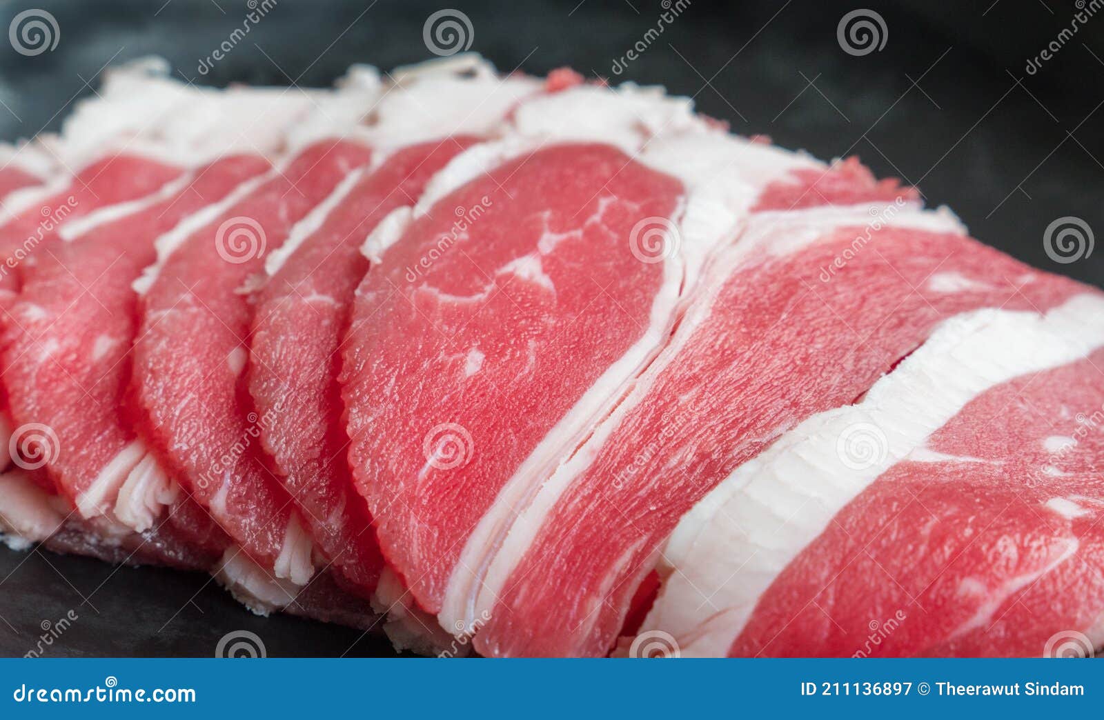 Sliced Beef,beef or Raw Beef Dish Stock Image - Image of dish, food ...
