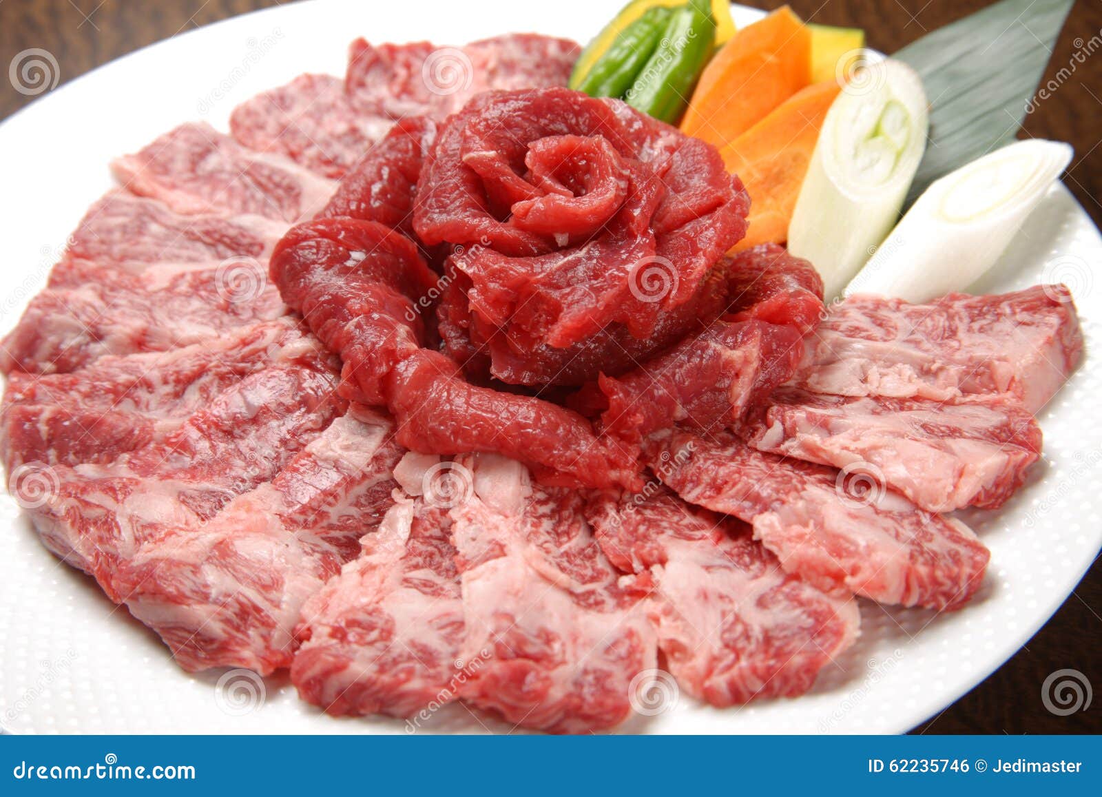 Sliced Beef for Korean Barbecue Stock Photo - Image of meal, barbecue ...