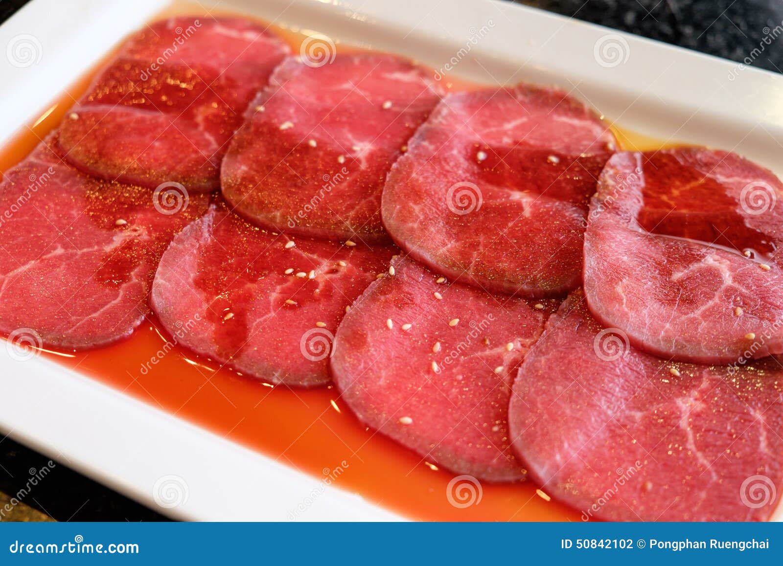 Sliced beef stock photo. Image of sauce, portion, chopped - 50842102
