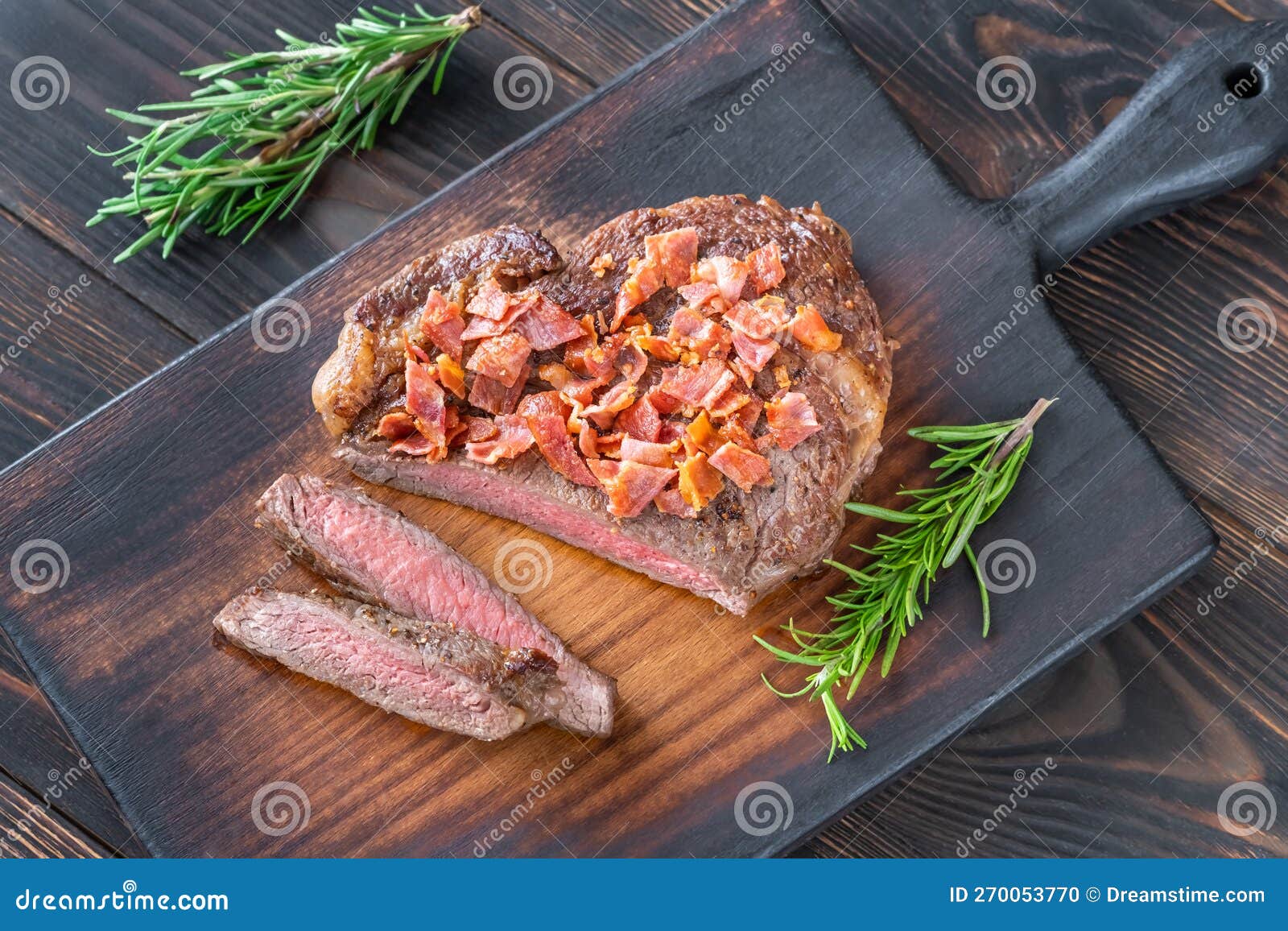 Sliced beef steak stock photo. Image of cooked, rasher - 270053770