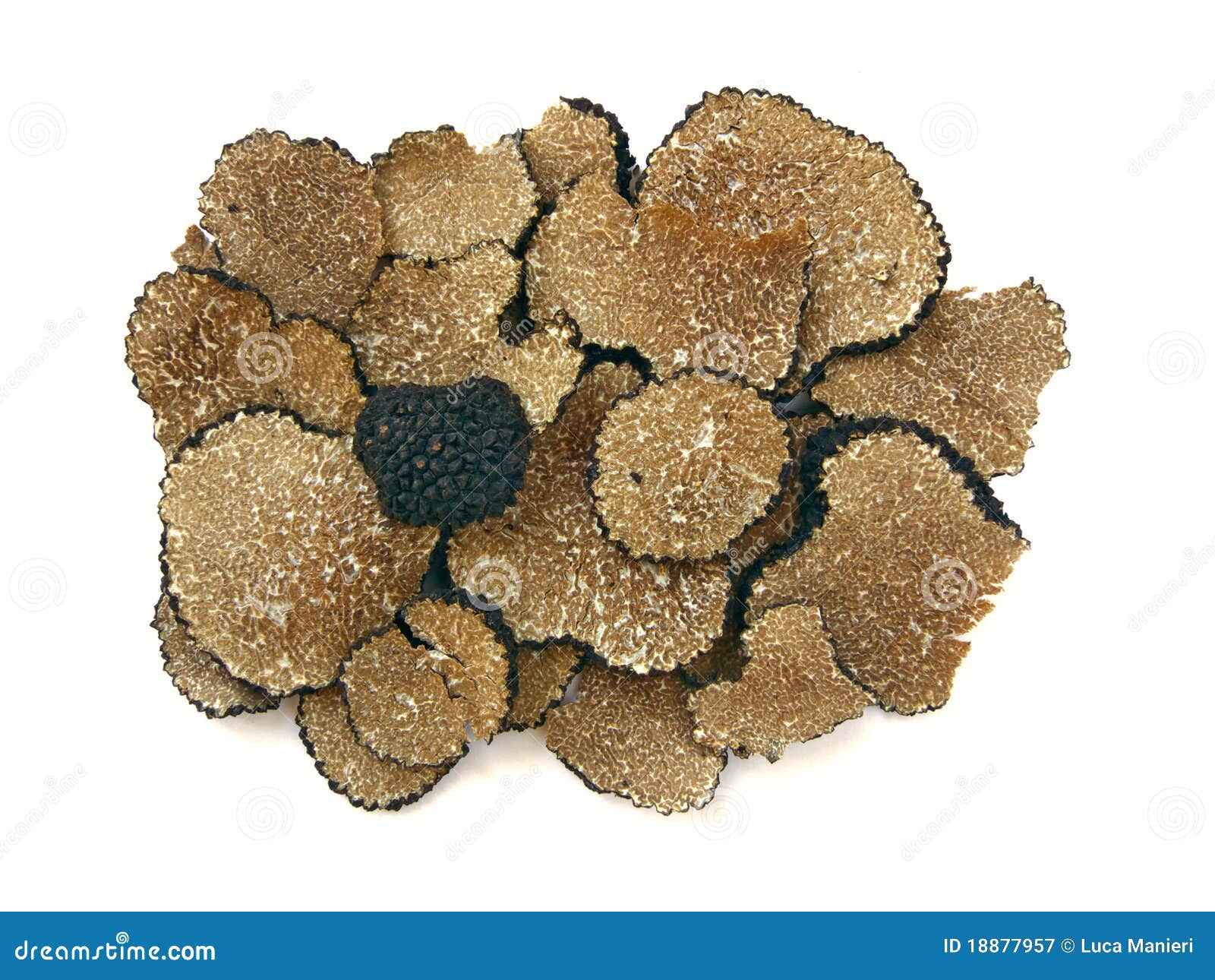 Sliced black truffles stock image. Image of macro, closeup - 18877957