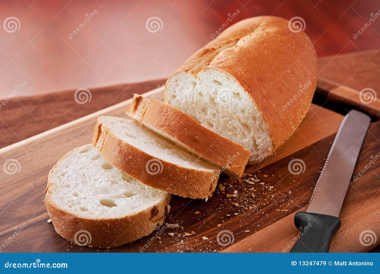 Sliced bread stock image. Image of flour, background - 13247479