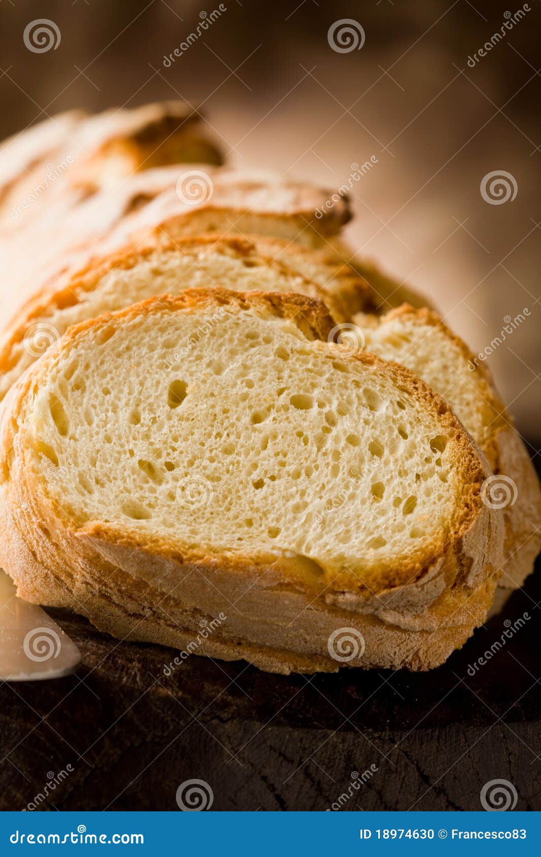Sliced Bread stock photo. Image of rolls, loaf, ciabatta - 18974630