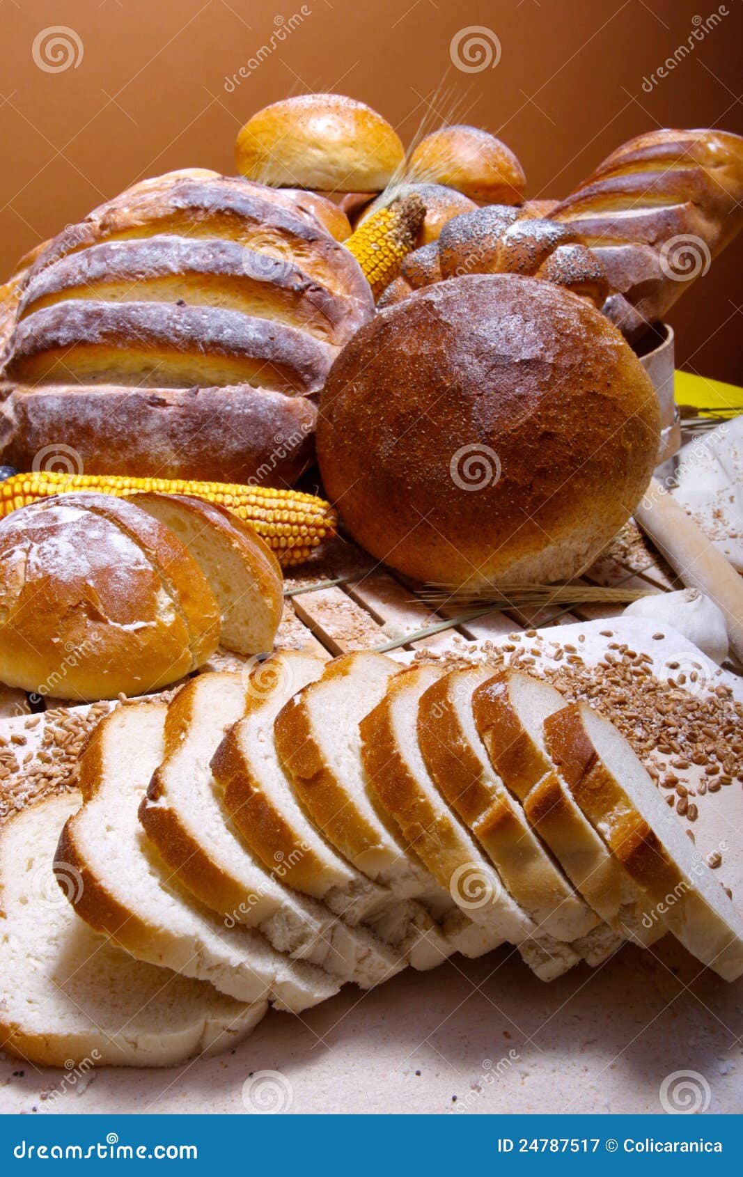 Sliced bread stock image. Image of crust, closeup, food - 24787517