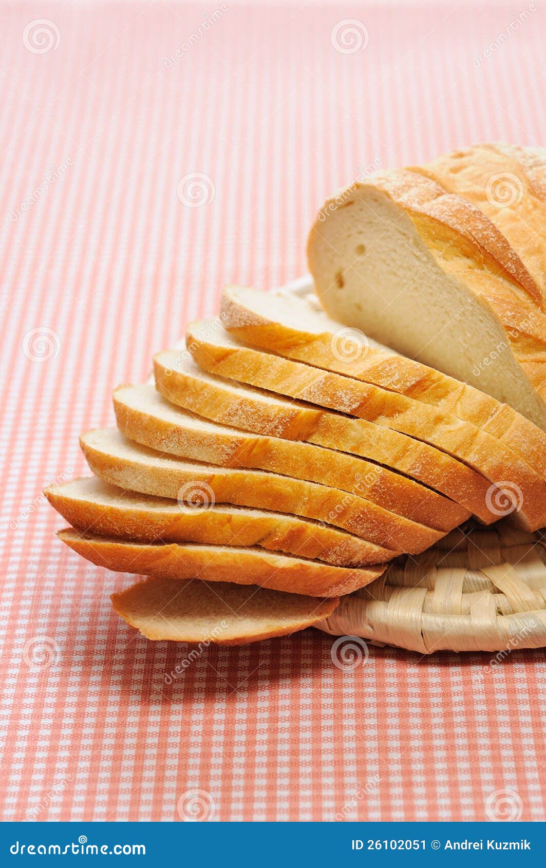 Sliced bread stock image. Image of single, portion, chopped - 26102051