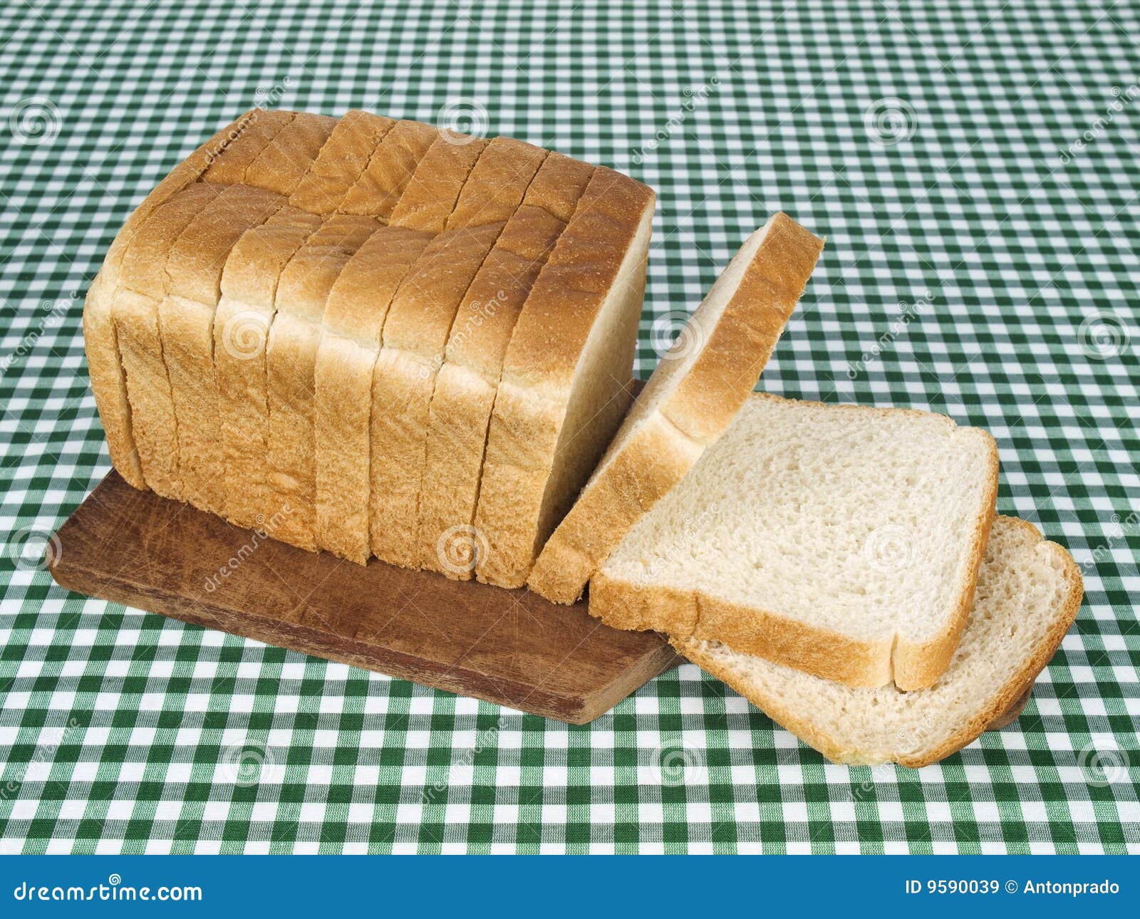 Sliced bread stock image. Image of meal, horizontal, full - 9590039