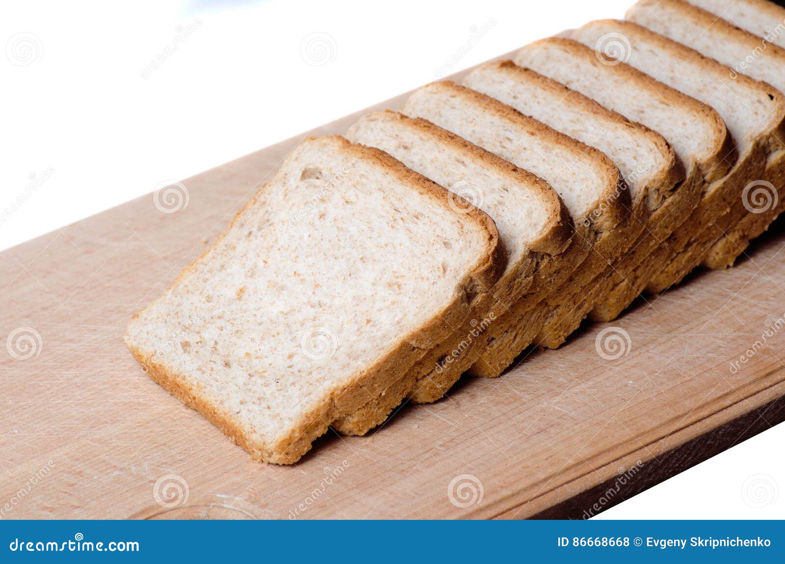 Sliced bread on a board stock photo. Image of lifestyle - 86668668