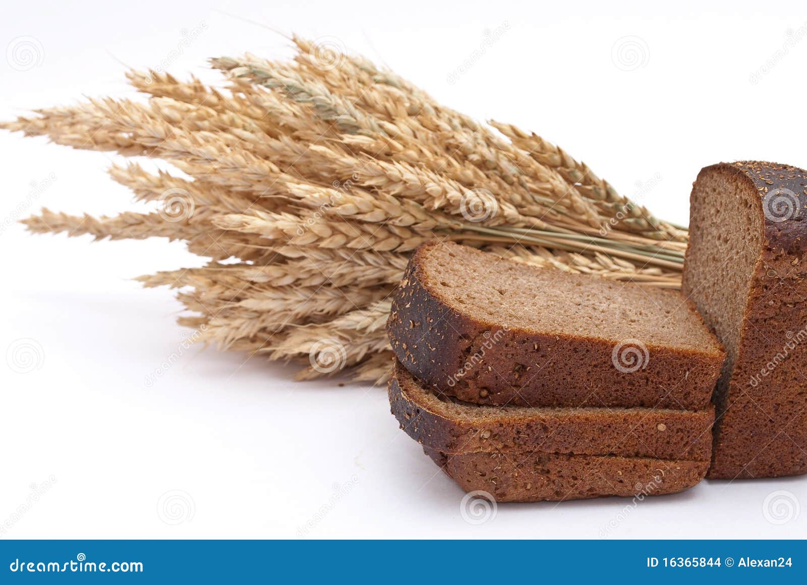 Sliced bread with ears stock photo. Image of healthy - 16365844