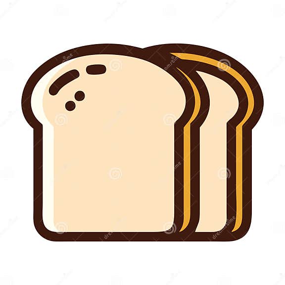 Sliced Bread Icon stock illustration. Illustration of isolated - 359280398