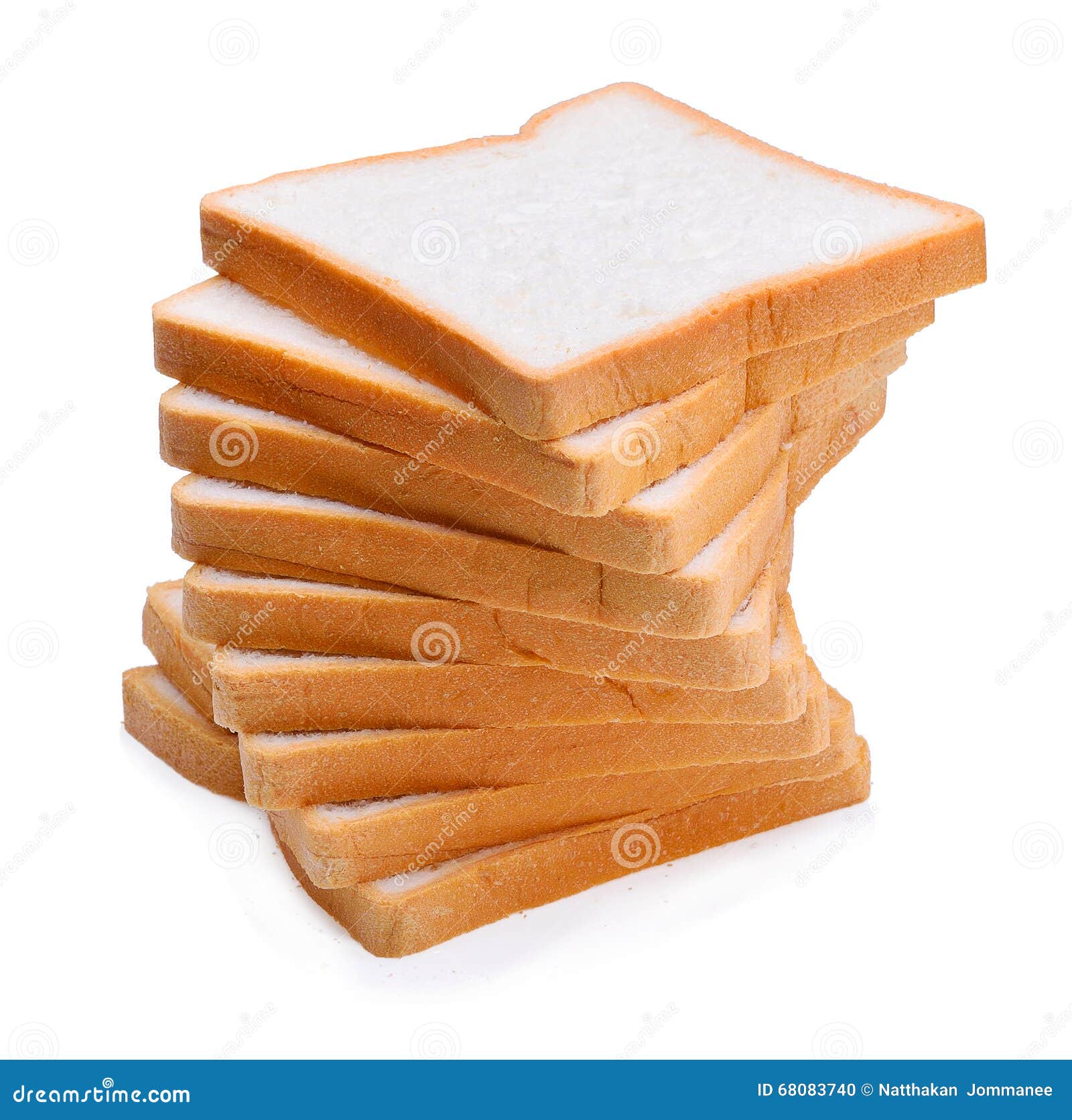 Sliced bread stock photo. Image of breakfast, flour, isolated - 68083740