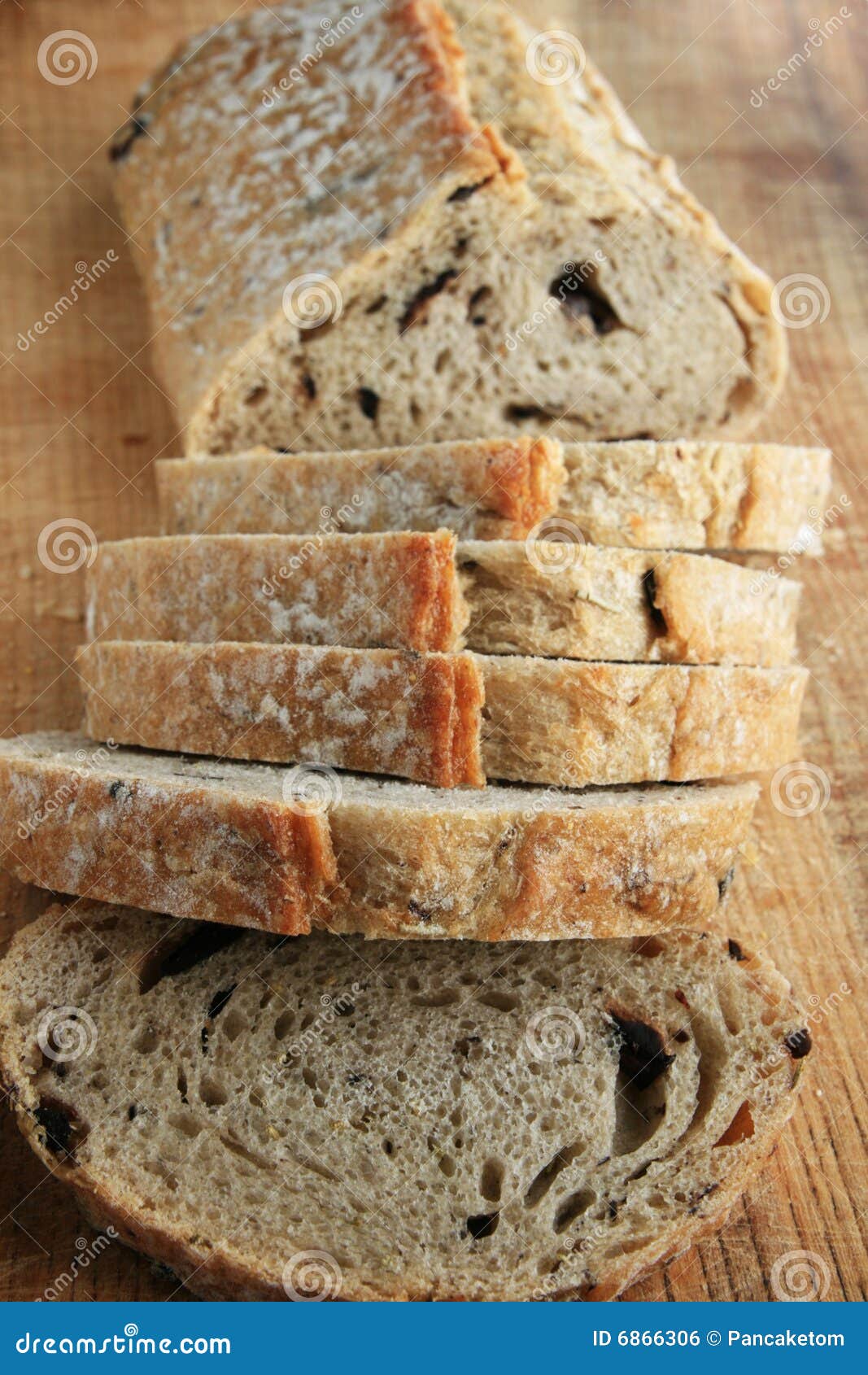 Sliced bread loaf stock photo. Image of food, focus, baguette - 6866306