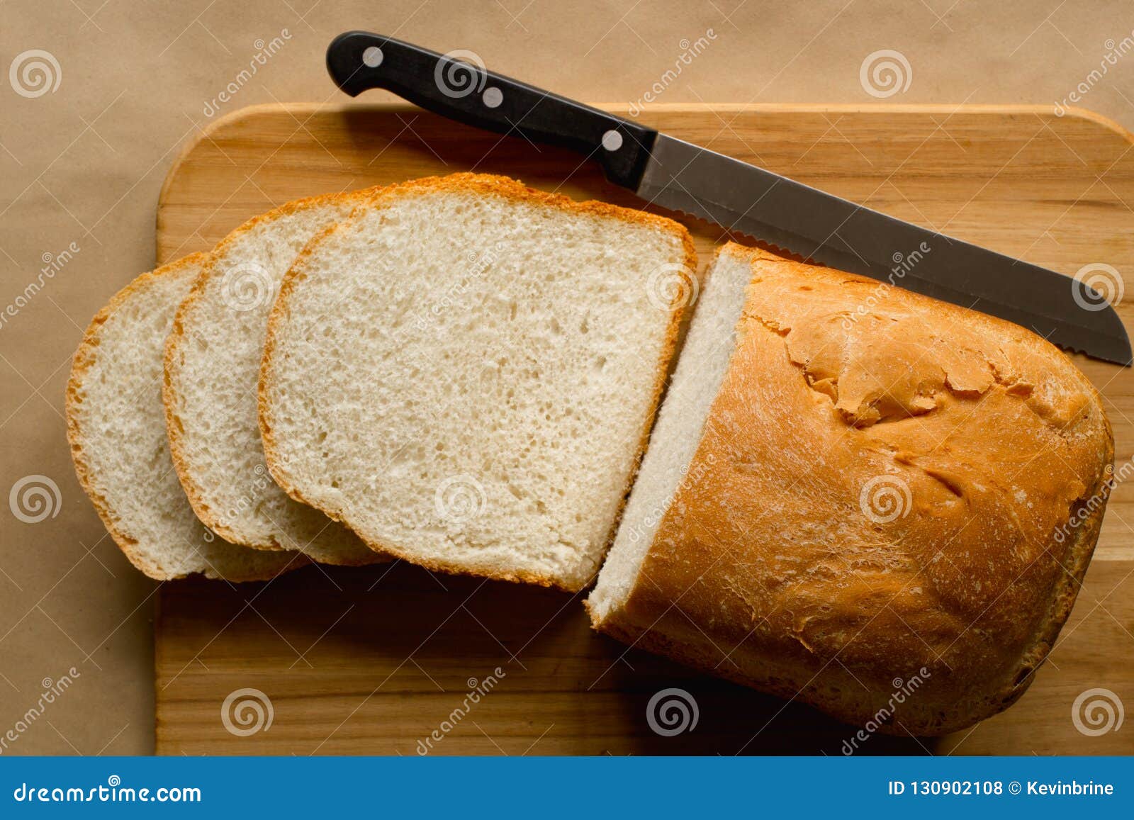 Sliced Bread Loaf stock photo. Image of food, bake, healthy - 130902108