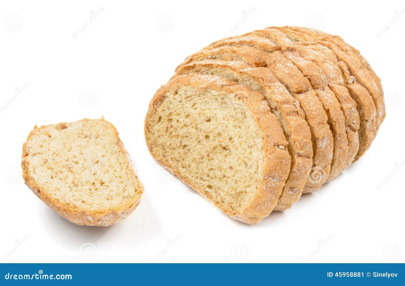 Sliced bread loaf stock image. Image of freshness, cooked - 45958881