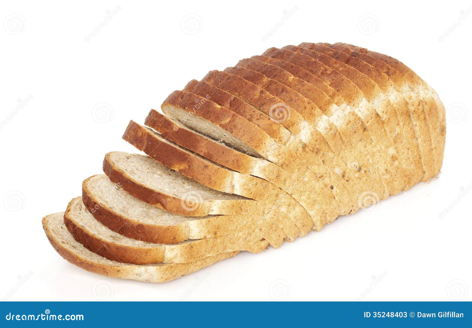 Sliced bread loaf stock image. Image of grain, chia, slice - 35248403