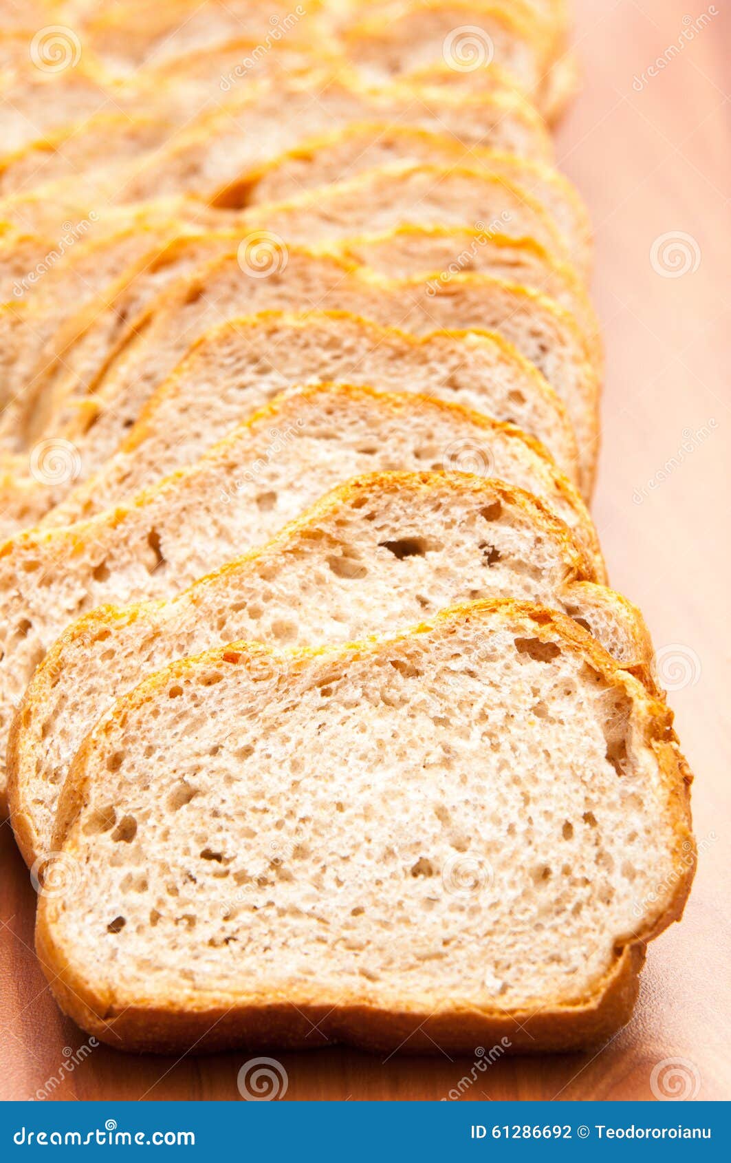 Sliced bread stock photo. Image of decor, diner, view - 61286692