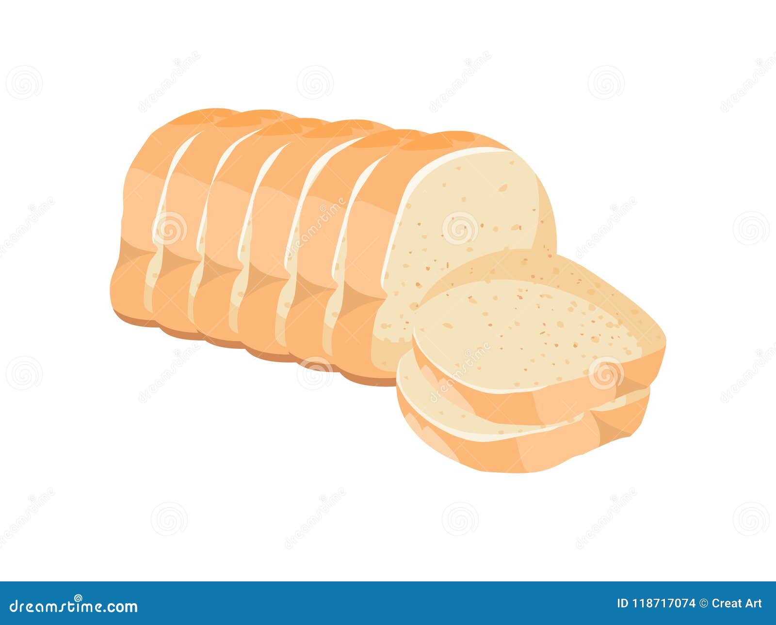 Sliced Bread Pixel Art. Pixelated Food Rooty. 8 Bit Vector Illustration ...