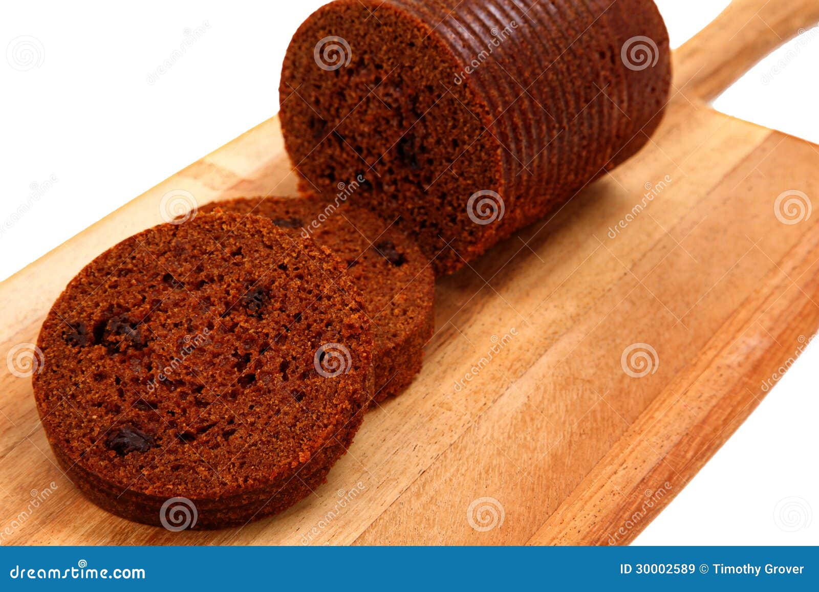 Brown Bread on Bread Paddle Stock Image - Image of raisins, fibre: 30002589