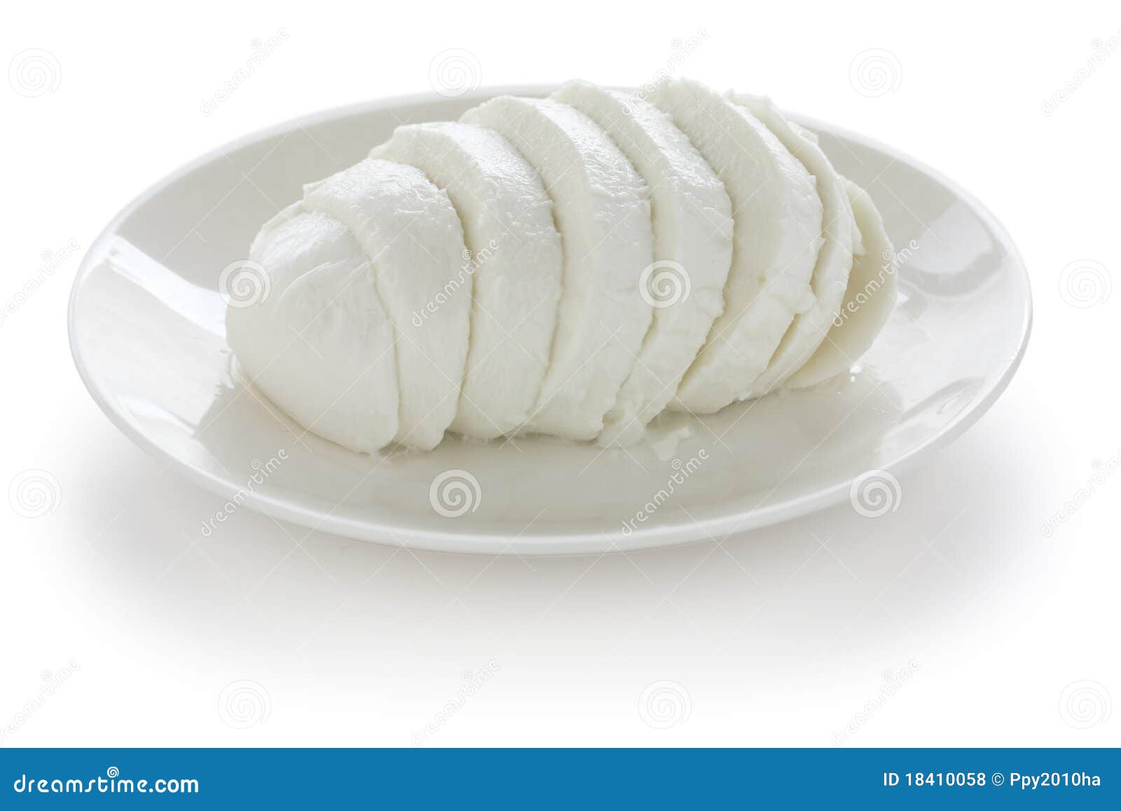 Sliced Buffalo Mozzarella Cheese Stock Photo - Image of buffalo, dinner ...