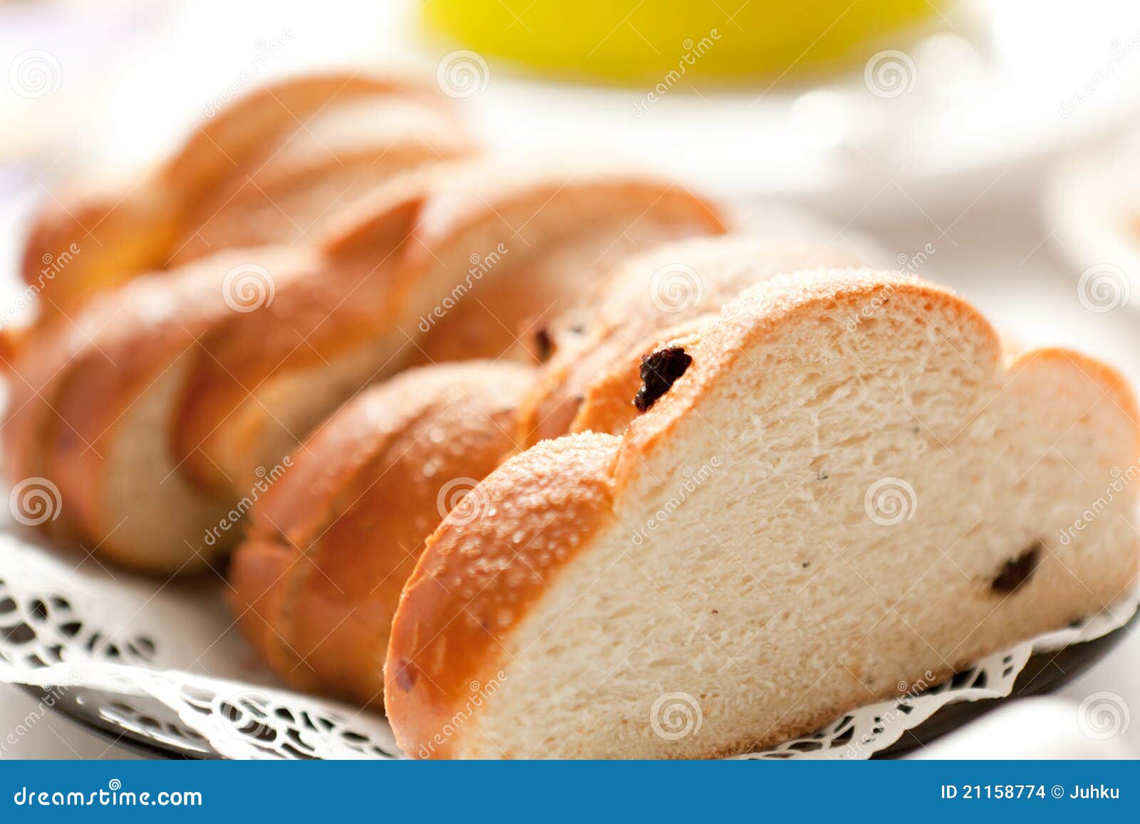 Sliced bun stock photo. Image of light, pastry, soft - 21158774