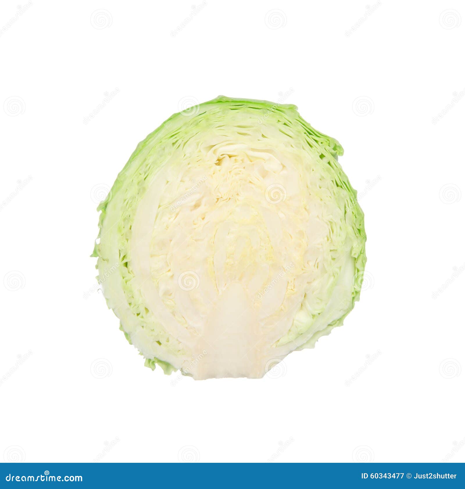 Sliced Cabbage Isolated on White Stock Image - Image of growth, leaf ...