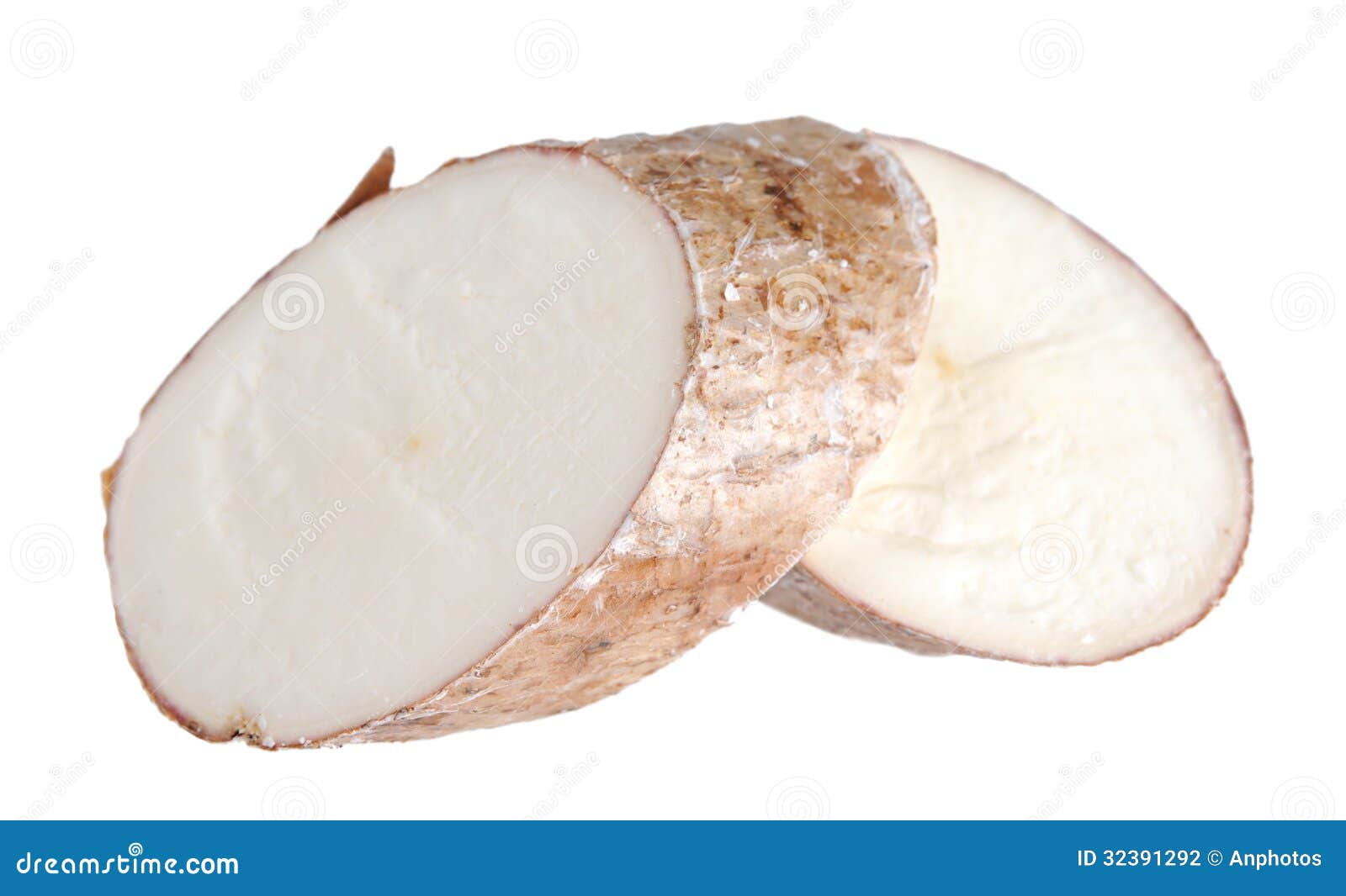 Sliced cassava stock photo. Image of isolated, casava - 32391292