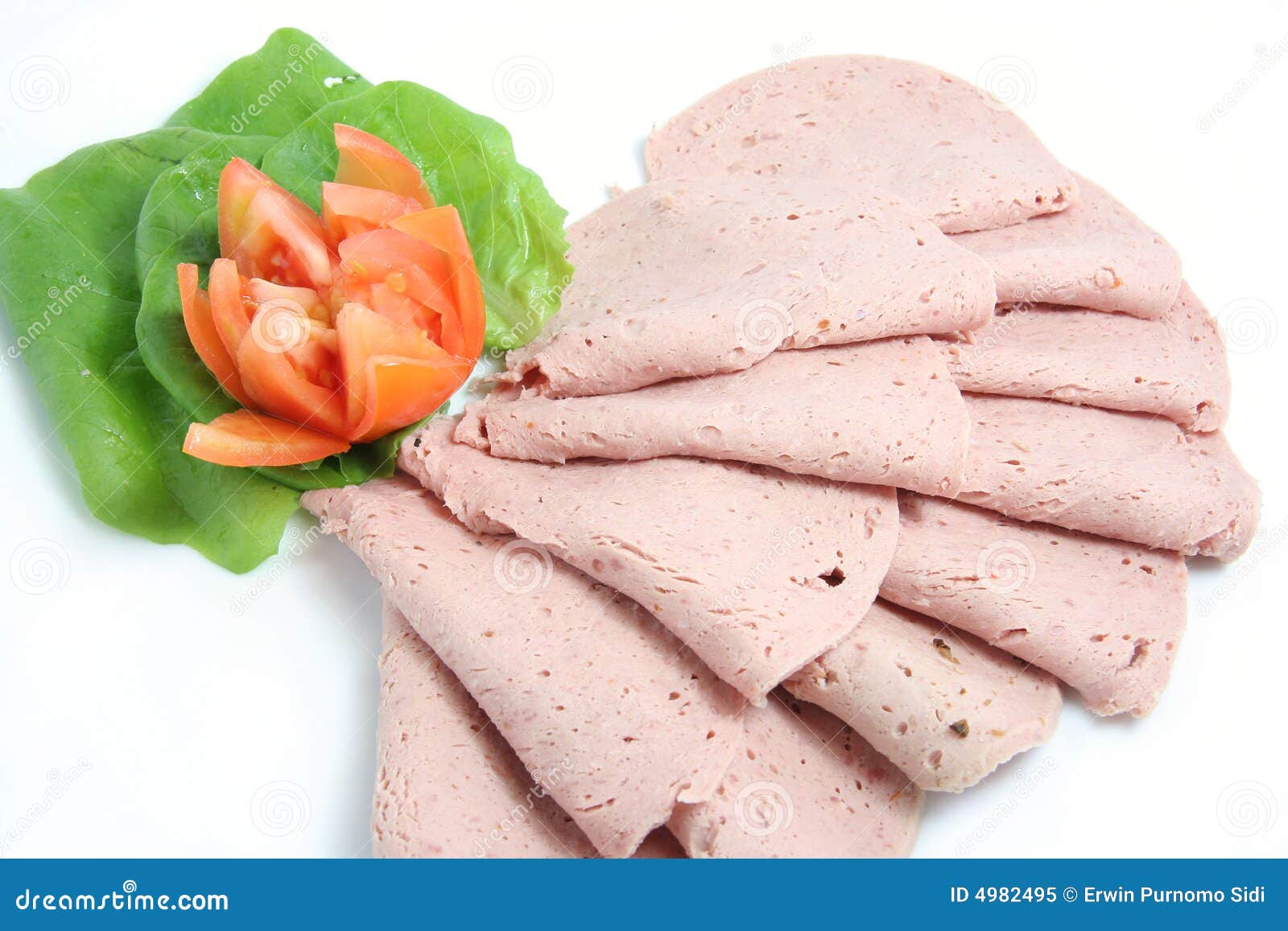 Sliced chicken lyoner stock image. Image of cold, cuts - 4982495