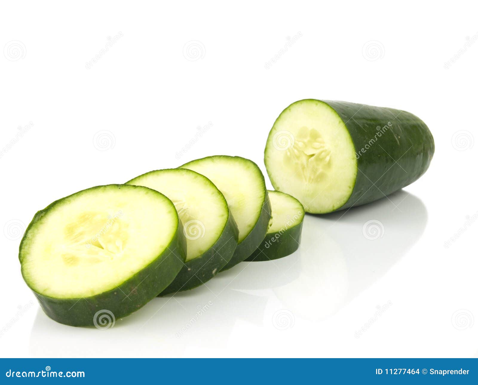 Sliced Cucumber stock photo. Image of shot, reflection - 11277464