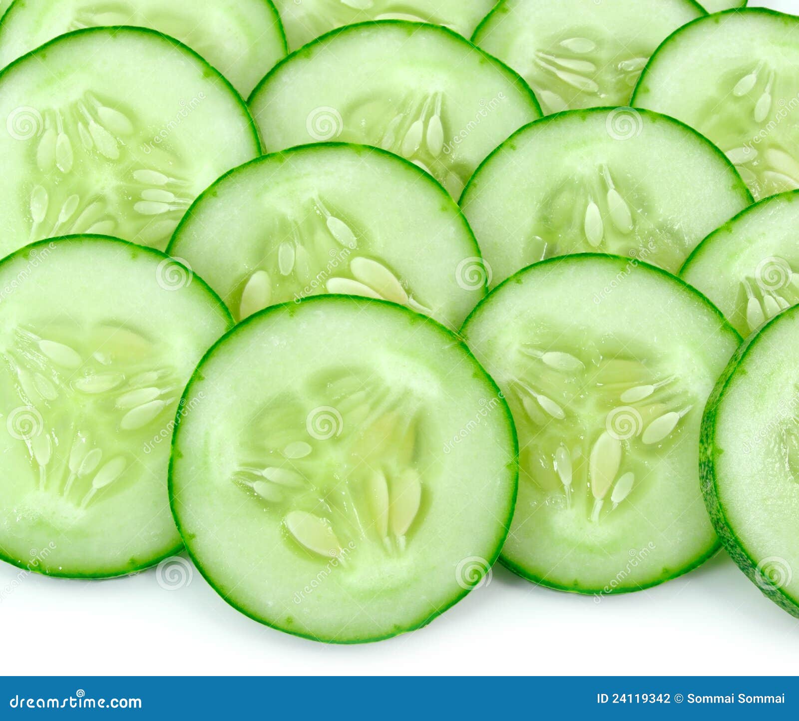 Sliced Cucumber Stock Photography - Image: 24119342