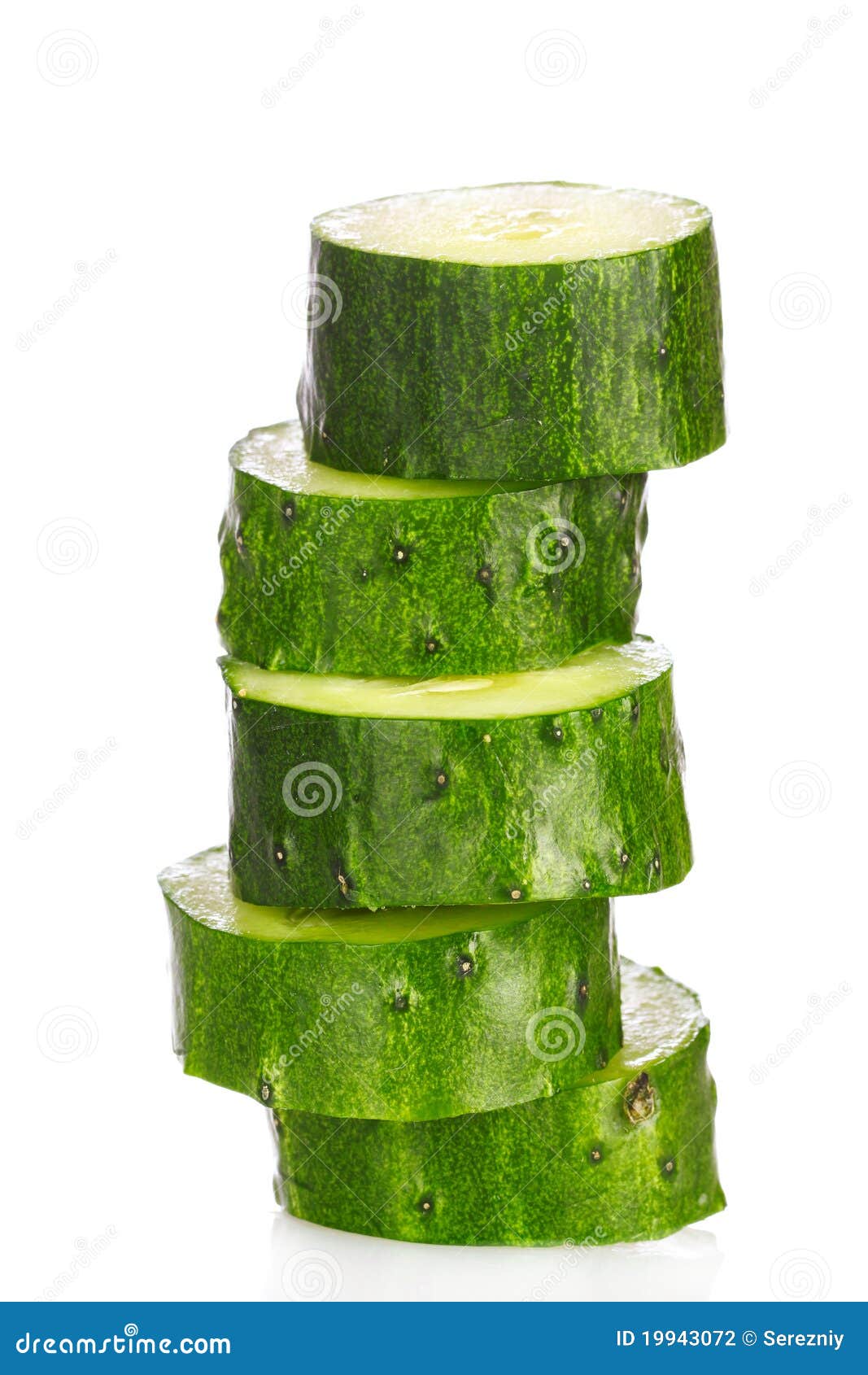 Sliced cucumber isolated stock photo. Image of garden - 19943072