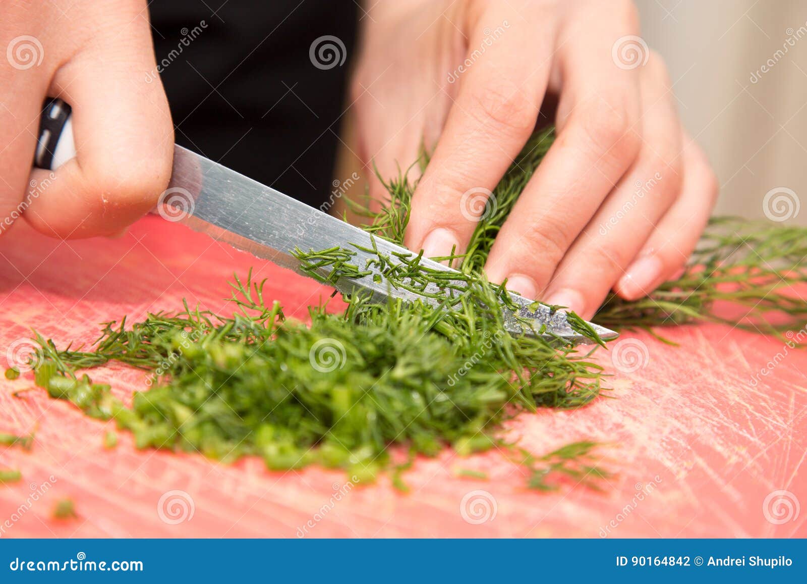 Sliced dill knife stock photo. Image of preparation, garnish - 90164842