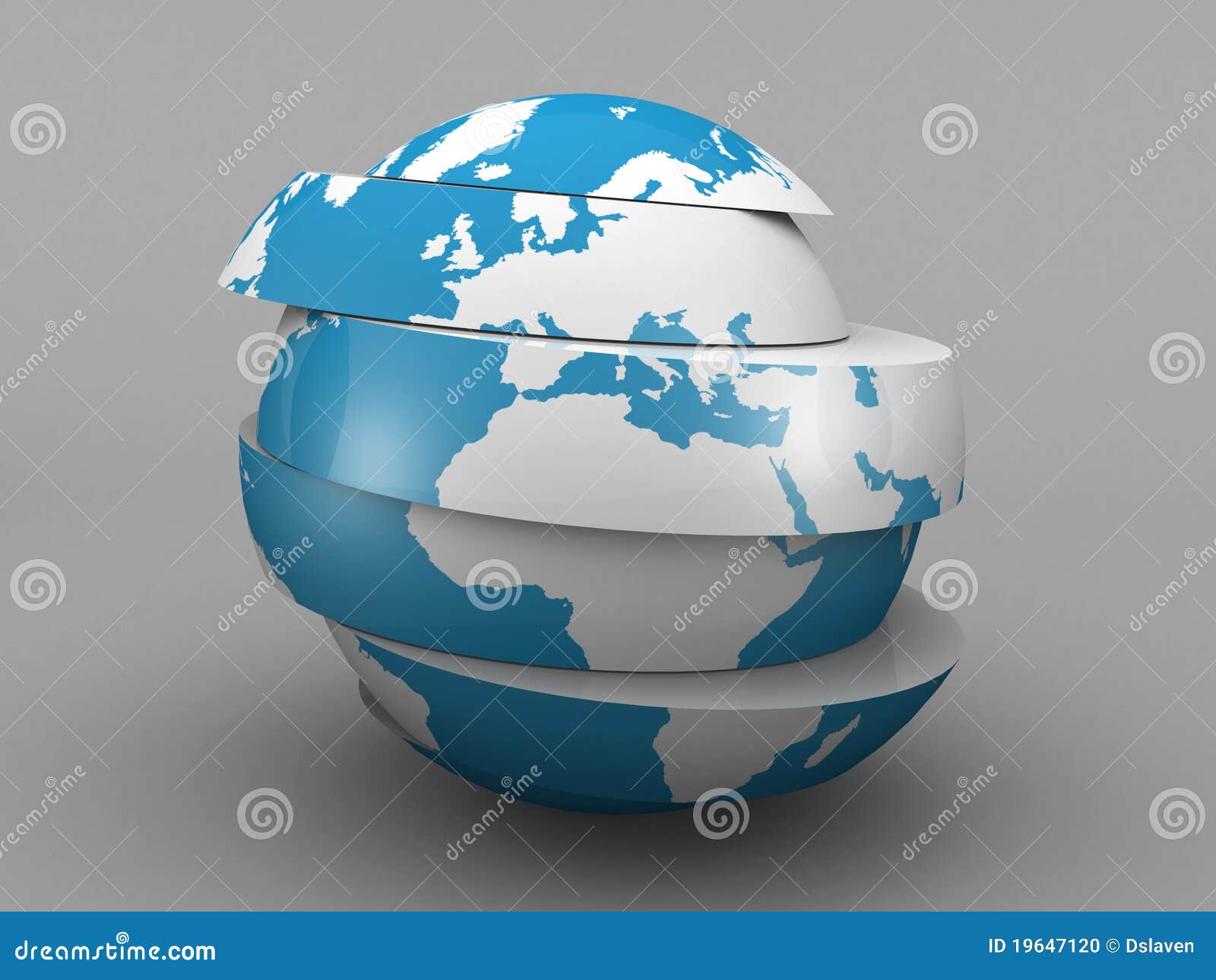 Sliced earth stock illustration. Illustration of globe - 19647120