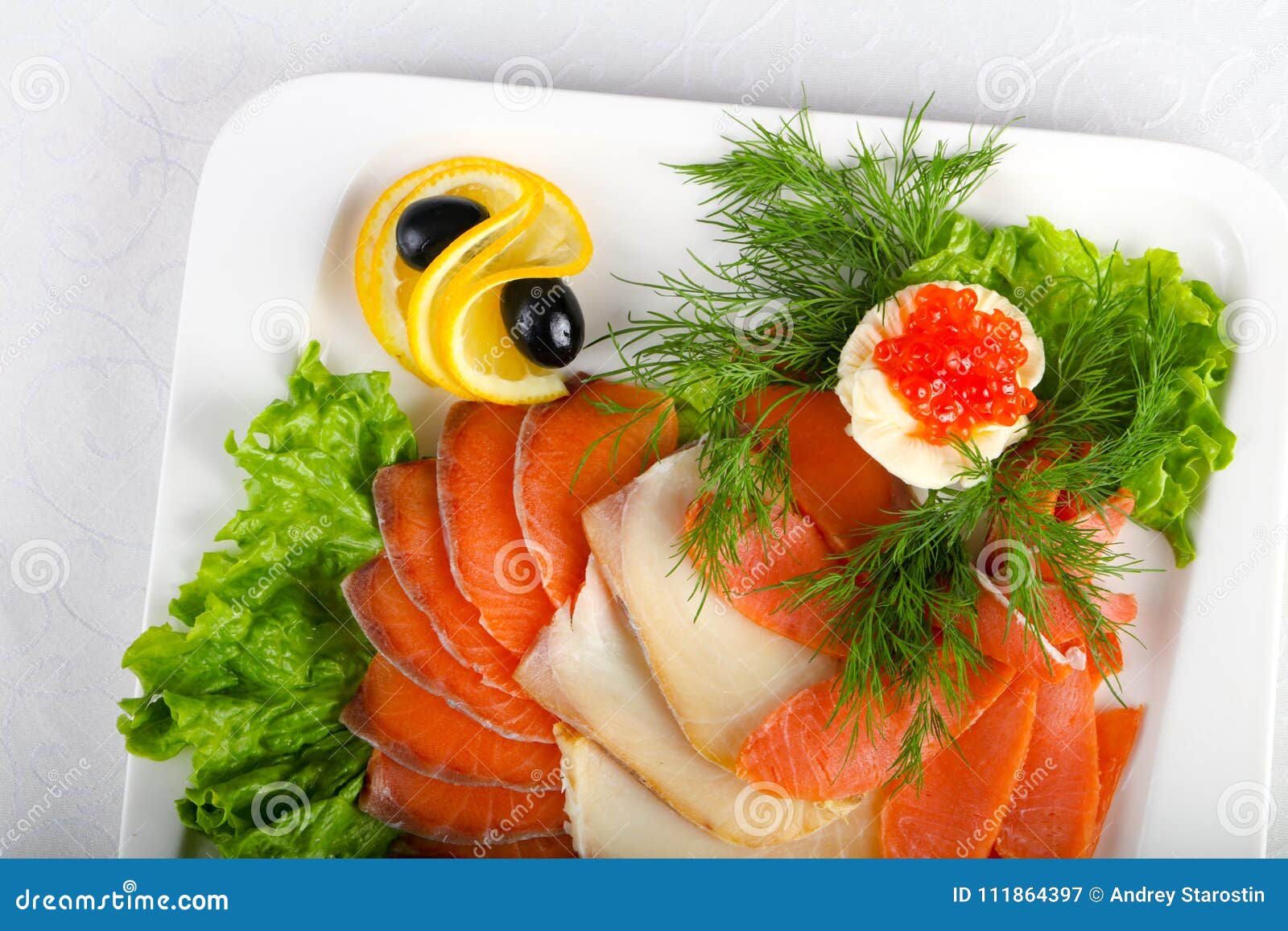 Sliced fish assortment stock image. Image of platter - 111864397