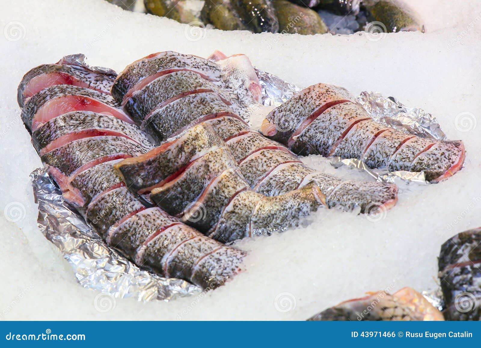 Sliced fresh fish stock photo. Image of fresh, prepared - 43971466